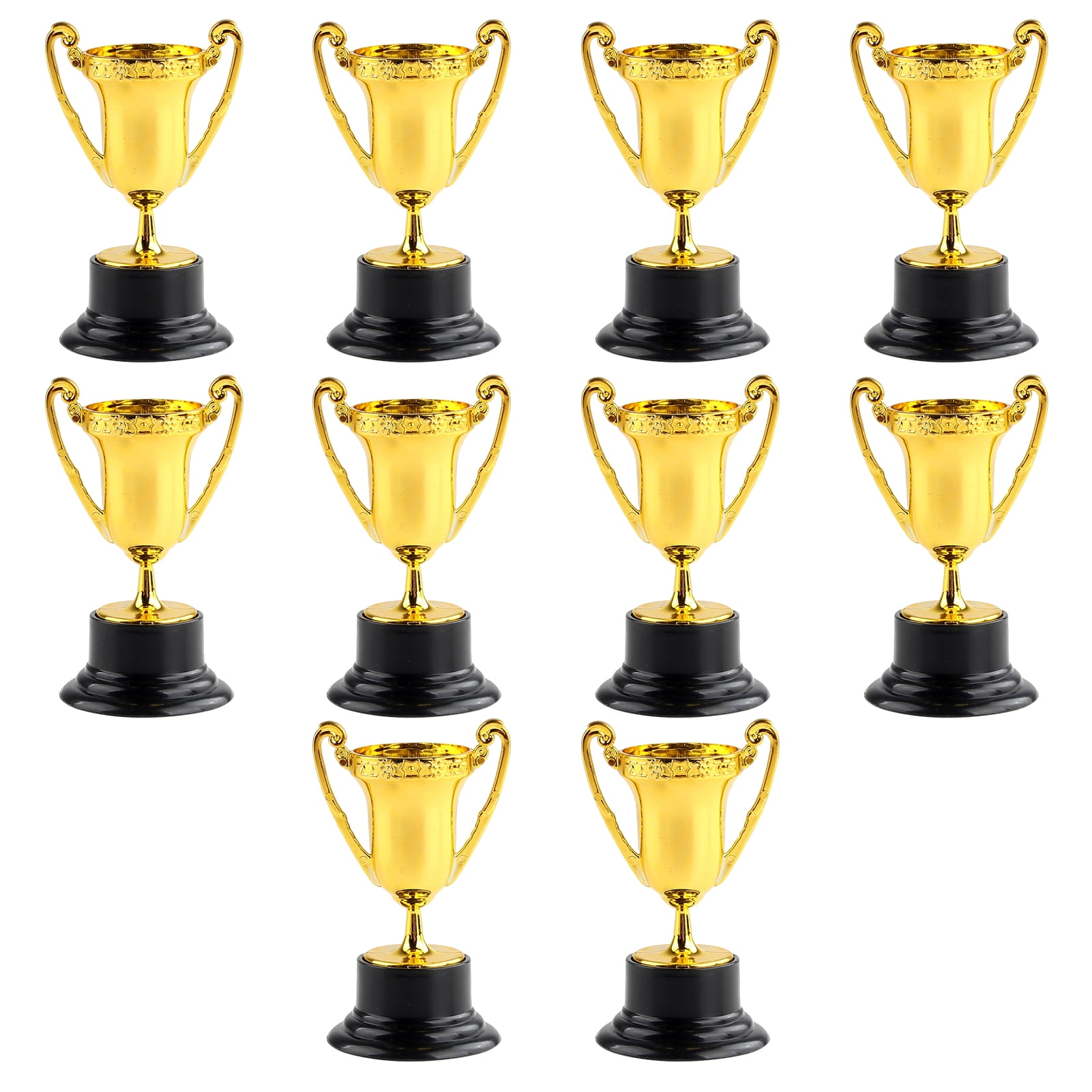 Kripyery 10Pcs Mini Trophies Plastic Trophy Award Eye-catching Mini ...