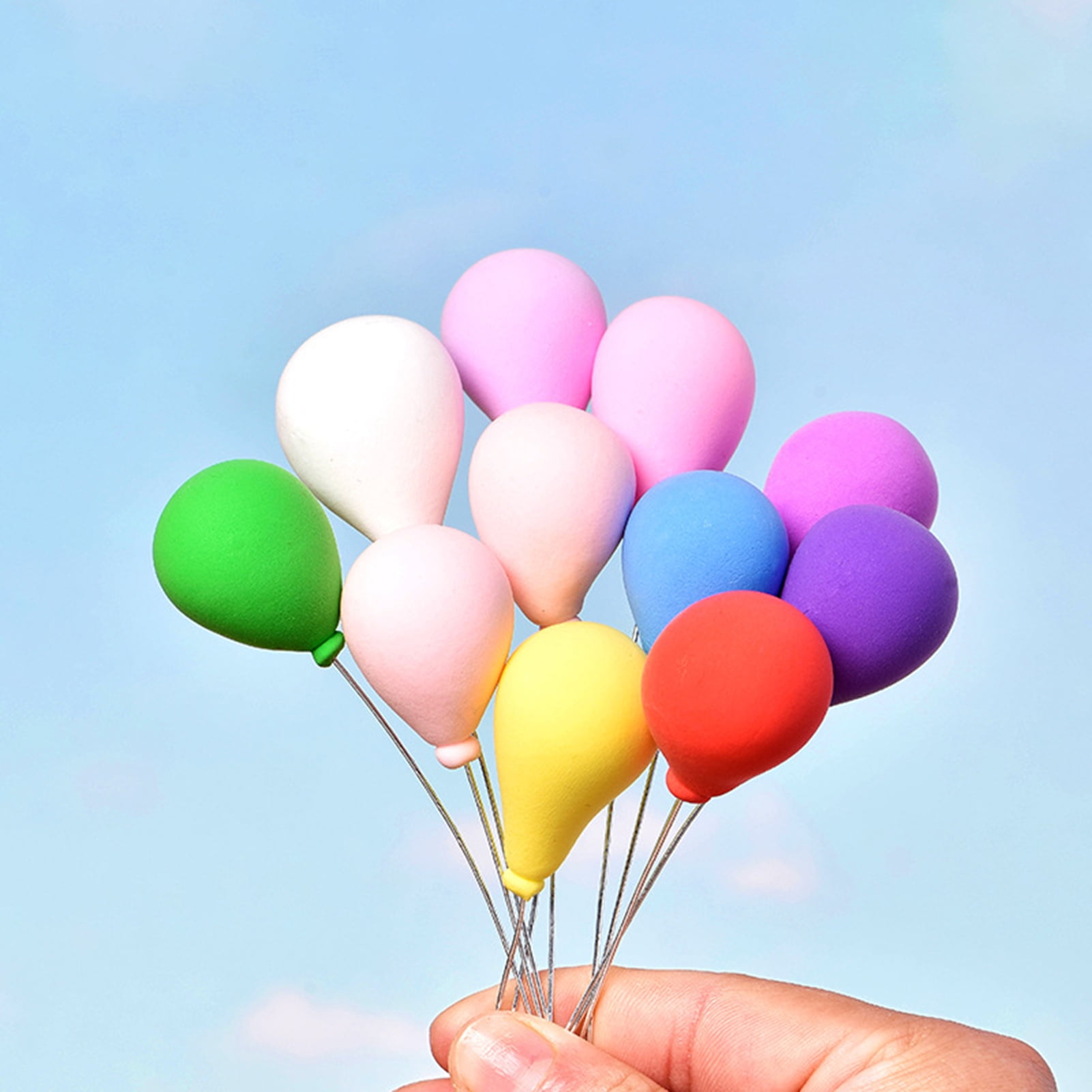 Kripyery 10Pcs/Set Miniature Balloon Multiple Uses Insert Design Clay ...