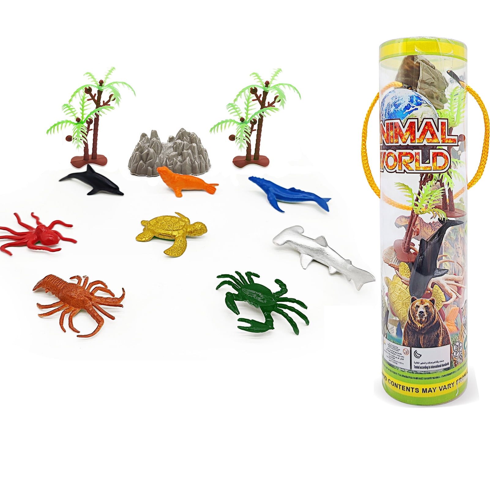 Kripyery 12Pcs Animal Models High Simulation Ocean-Series Dinosaur ...