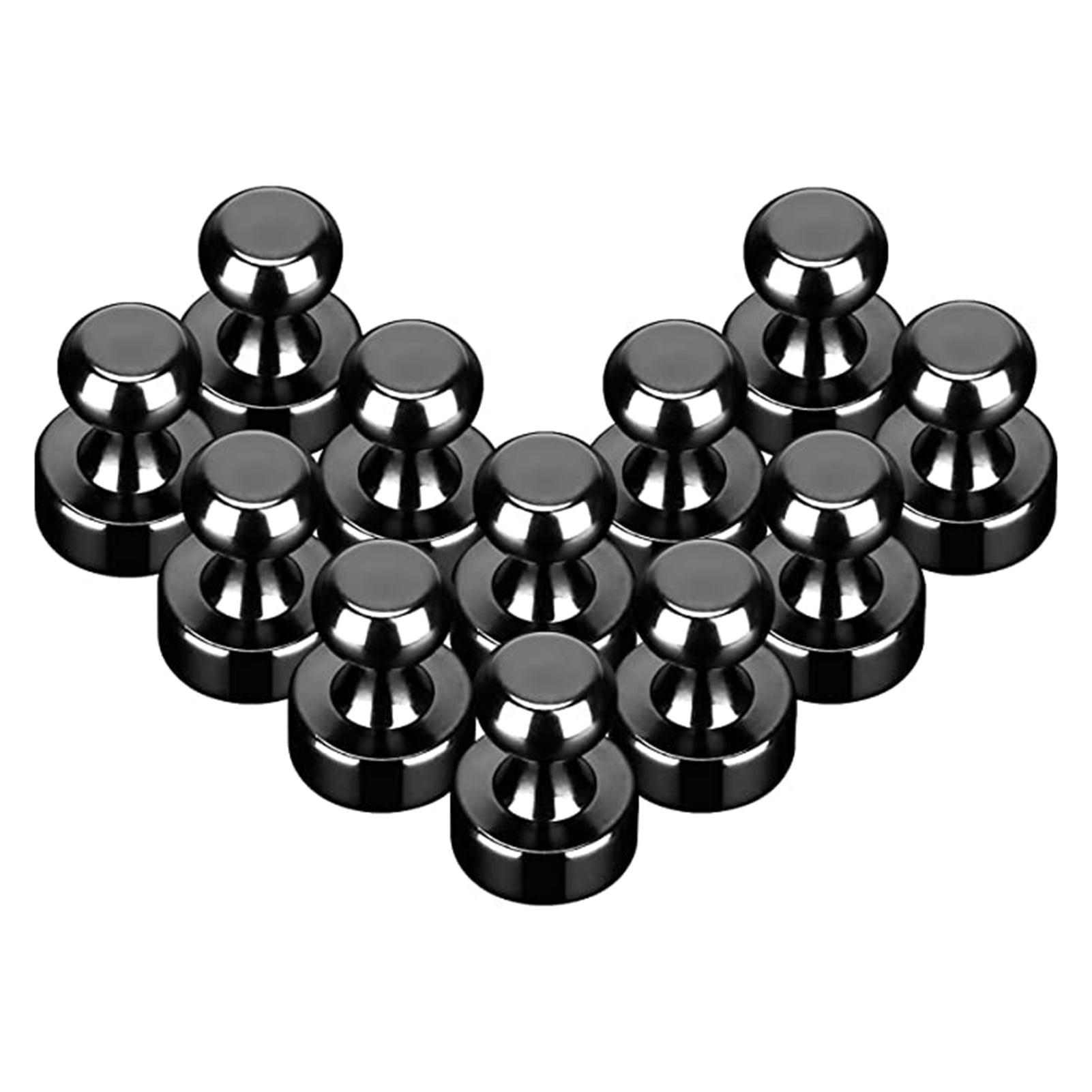 Kripyery 12Pcs Magnetic Push Pins Strong Suction Multi-purpose Mini ...