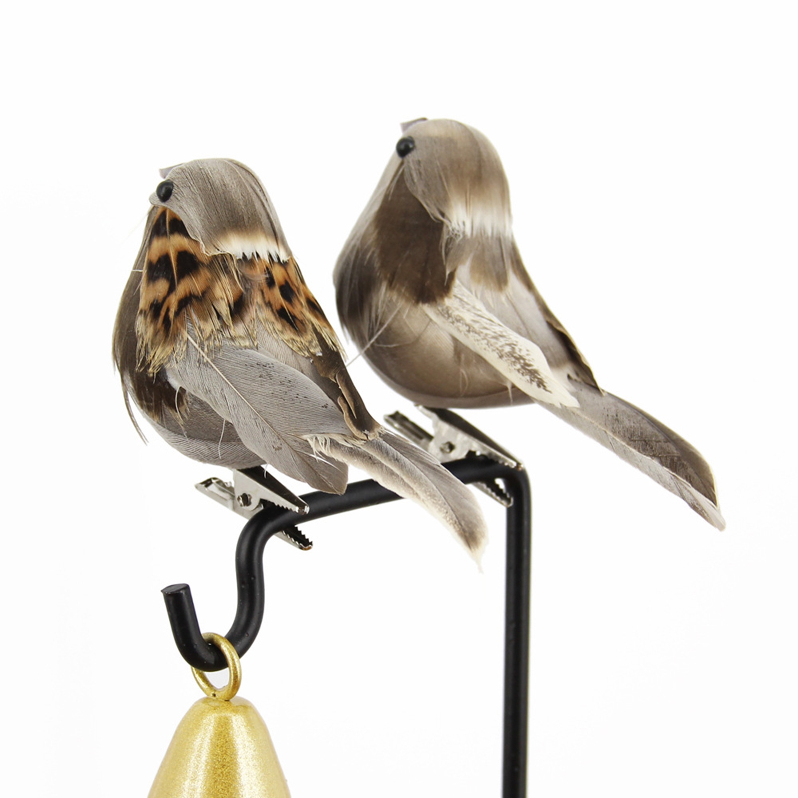Kripyery 2pcs Fake Sparrow Artificial Foam Birds Feather Birds,Home ...