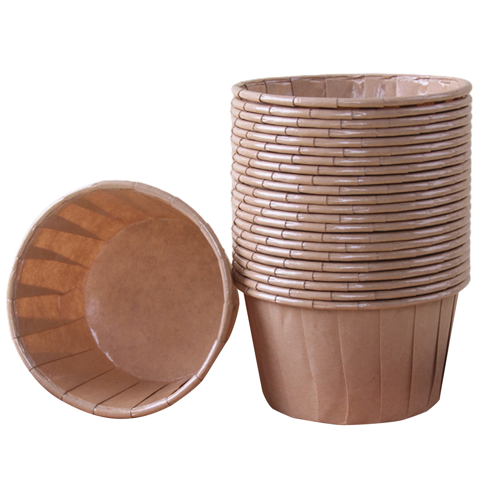 Kripyery 50Pcs High Temperature Resistant Cake Cups Greaseproof Paper ...