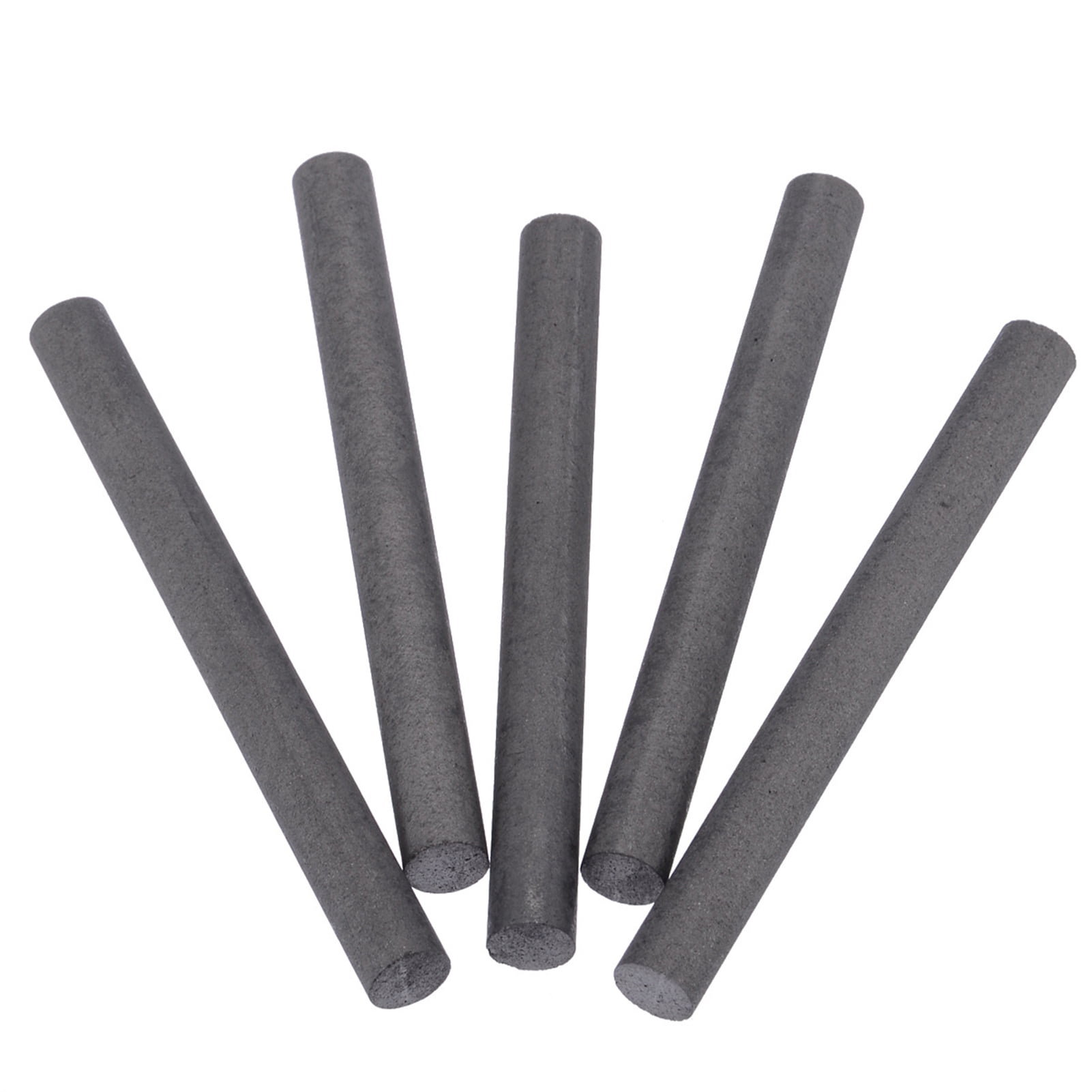 Kripyery 5Pcs 10 x 100mm Graphite Rod - Low Resistivity - Corrosion ...