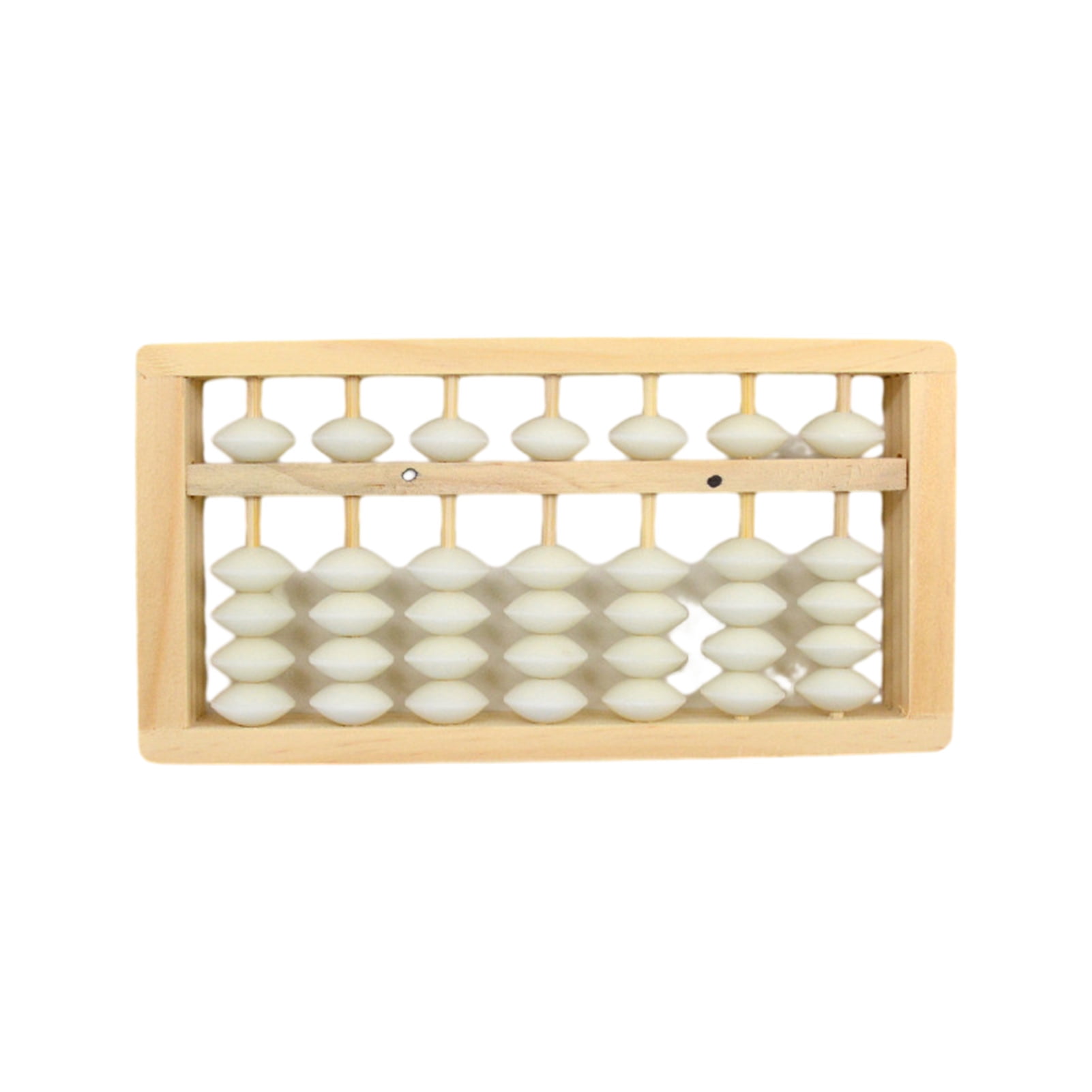 Kripyery 7 Column 5-Bead Wooden Abacus Lightweight Smooth Edge Portable ...