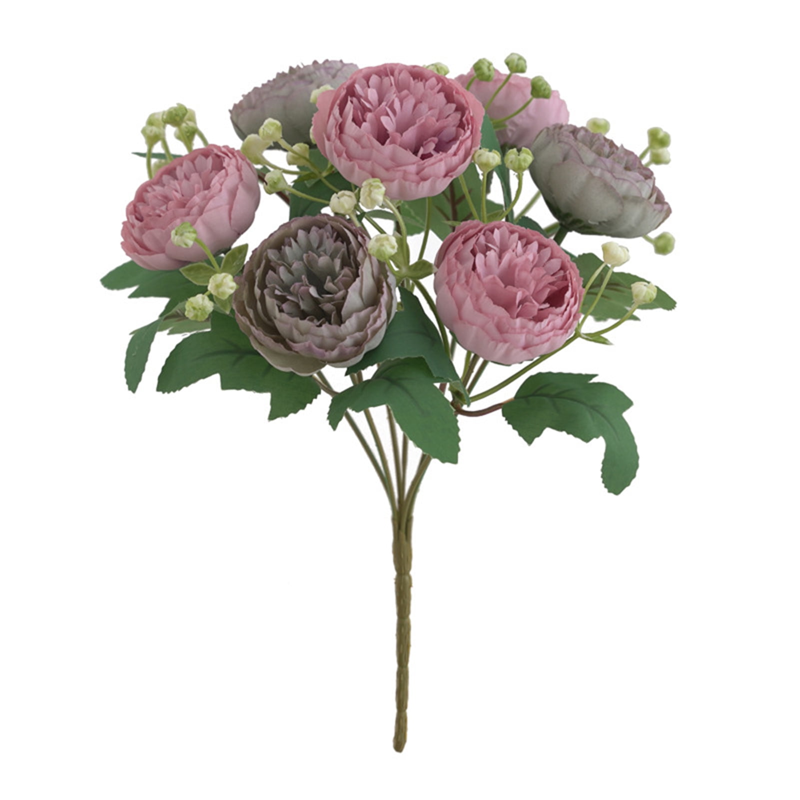 Kripyery Artificial Peonies Branch with Stem 7 Head Realistic Reusable ...