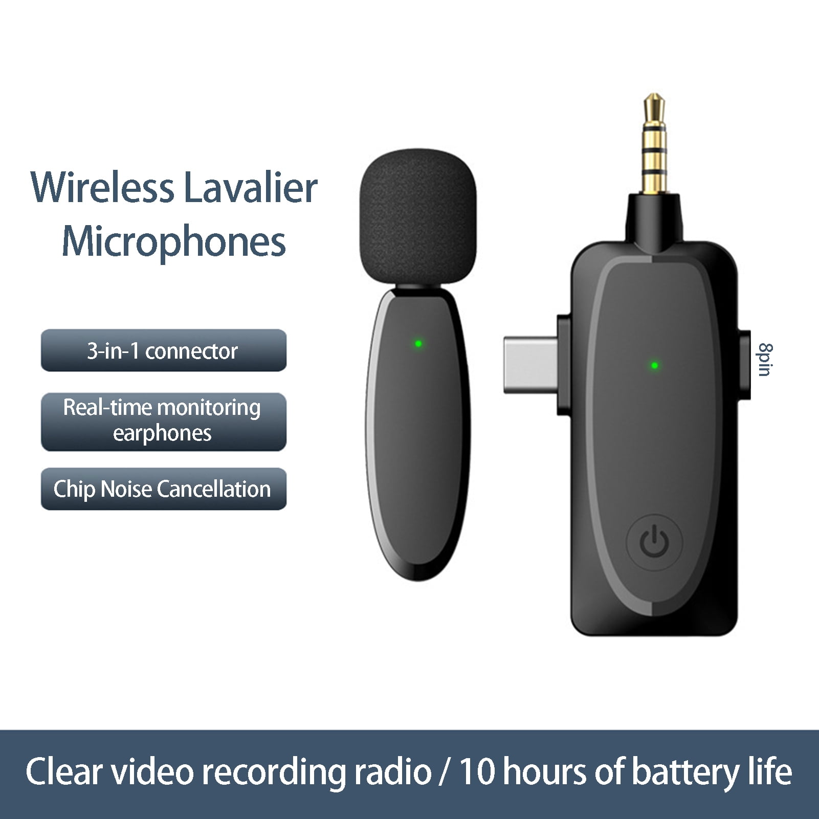 Kripyery Audio Microphone Outdoor Supply - 3-in-1, Intelligent Noise ...