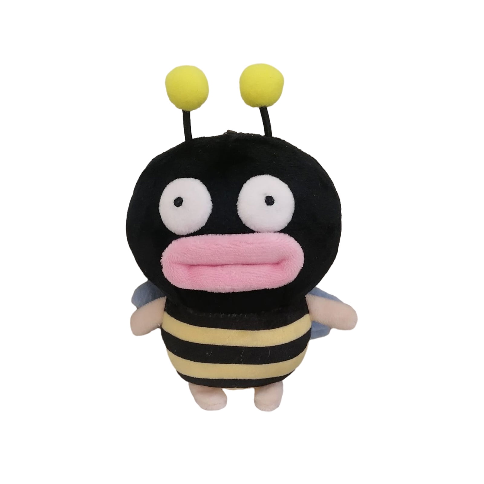 Kripyery Bee Plush Keychain Ugly Sausage Mouth Funny Bee Plushie ...