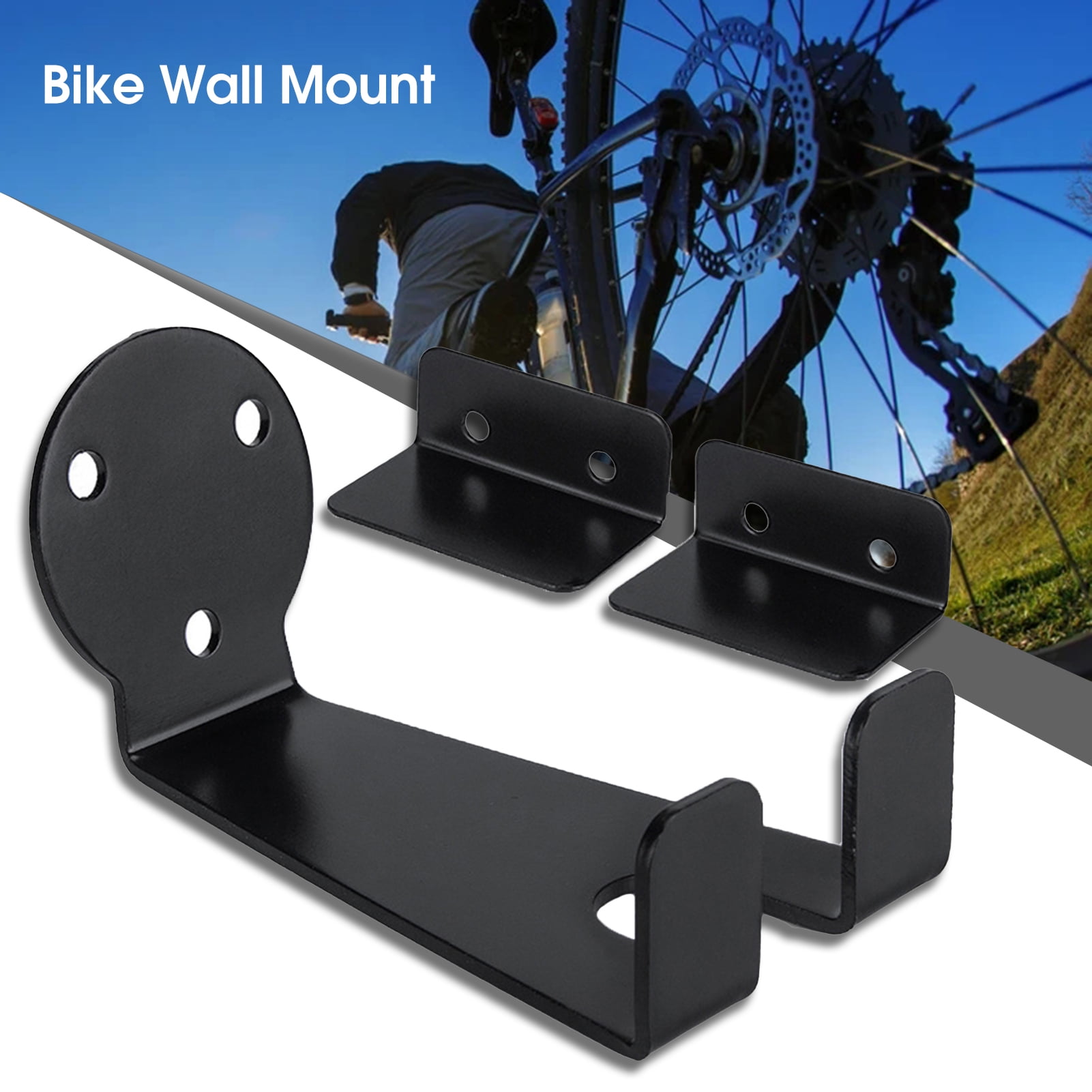 Kripyery Bike Storage Rack Heavy Duty Non-slip Universal Iron Wall ...