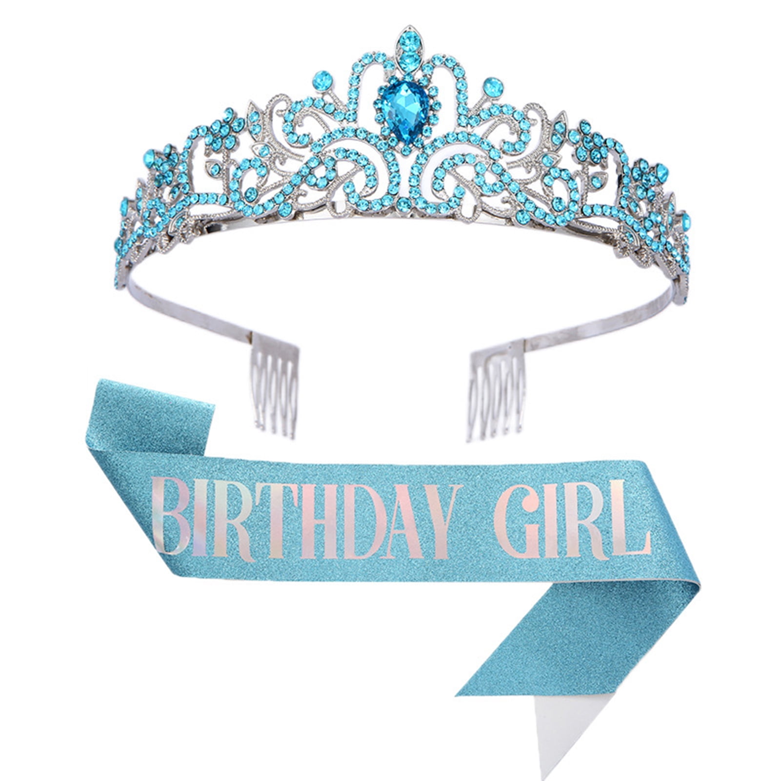Kripyery Birthday Crown High Glossy Shiny Europe America Style ...