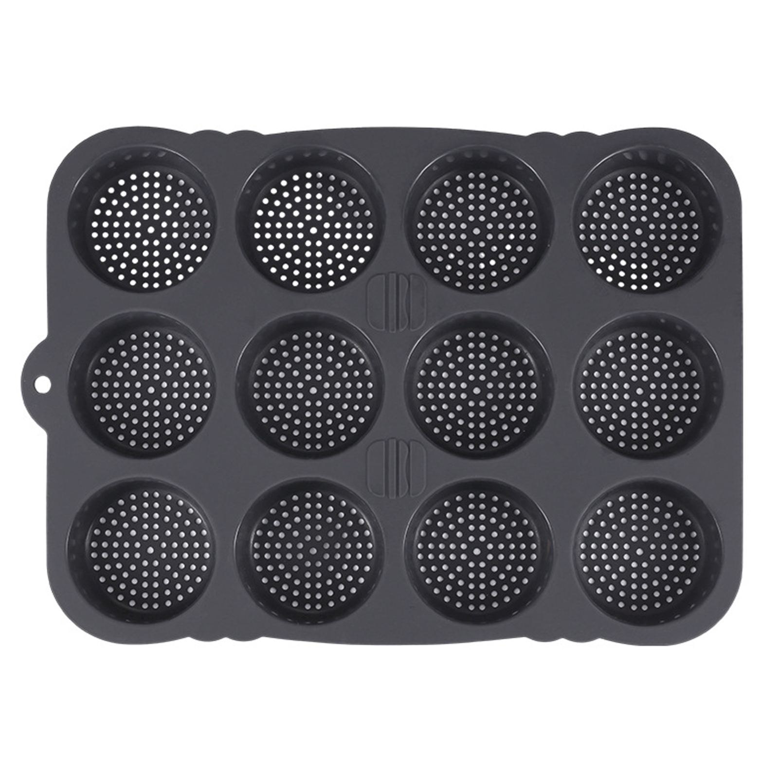 Kripyery Bread Mold Non-Stick Silicone Hamburger Bun Pan with Mesh Air ...