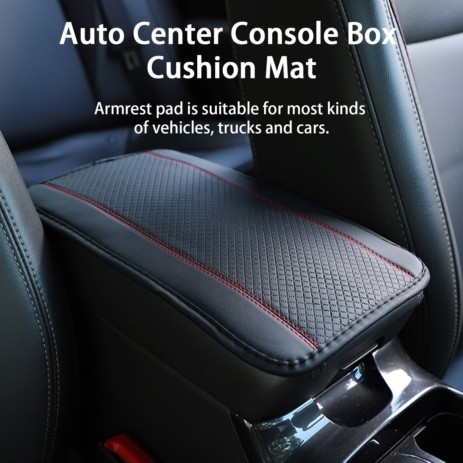 Kripyery Car Armrest Pad Non-slip Waterproof Auto Center Console Box ...