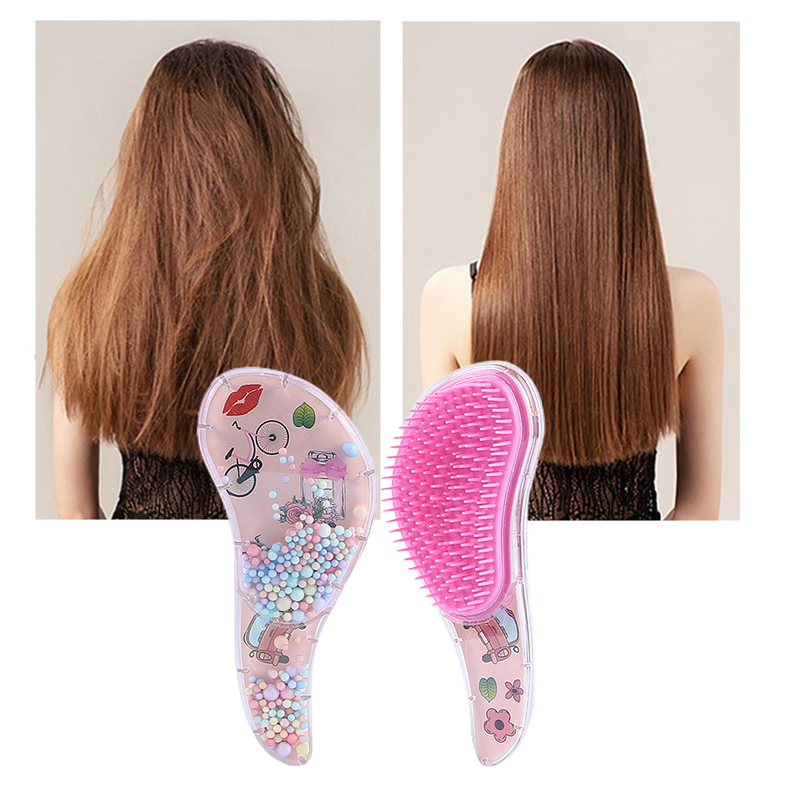Kripyery Cartoon Comb Transparent Colorful Ergonomic Lovely Appearance ...