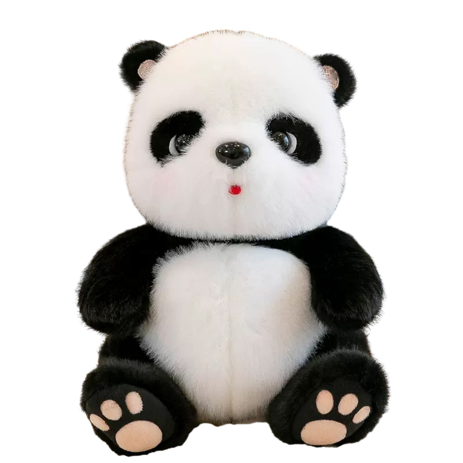 Kripyery Chinese Panda Plush Toy 3D Eyes Sitting/Lying Panda Plushies ...