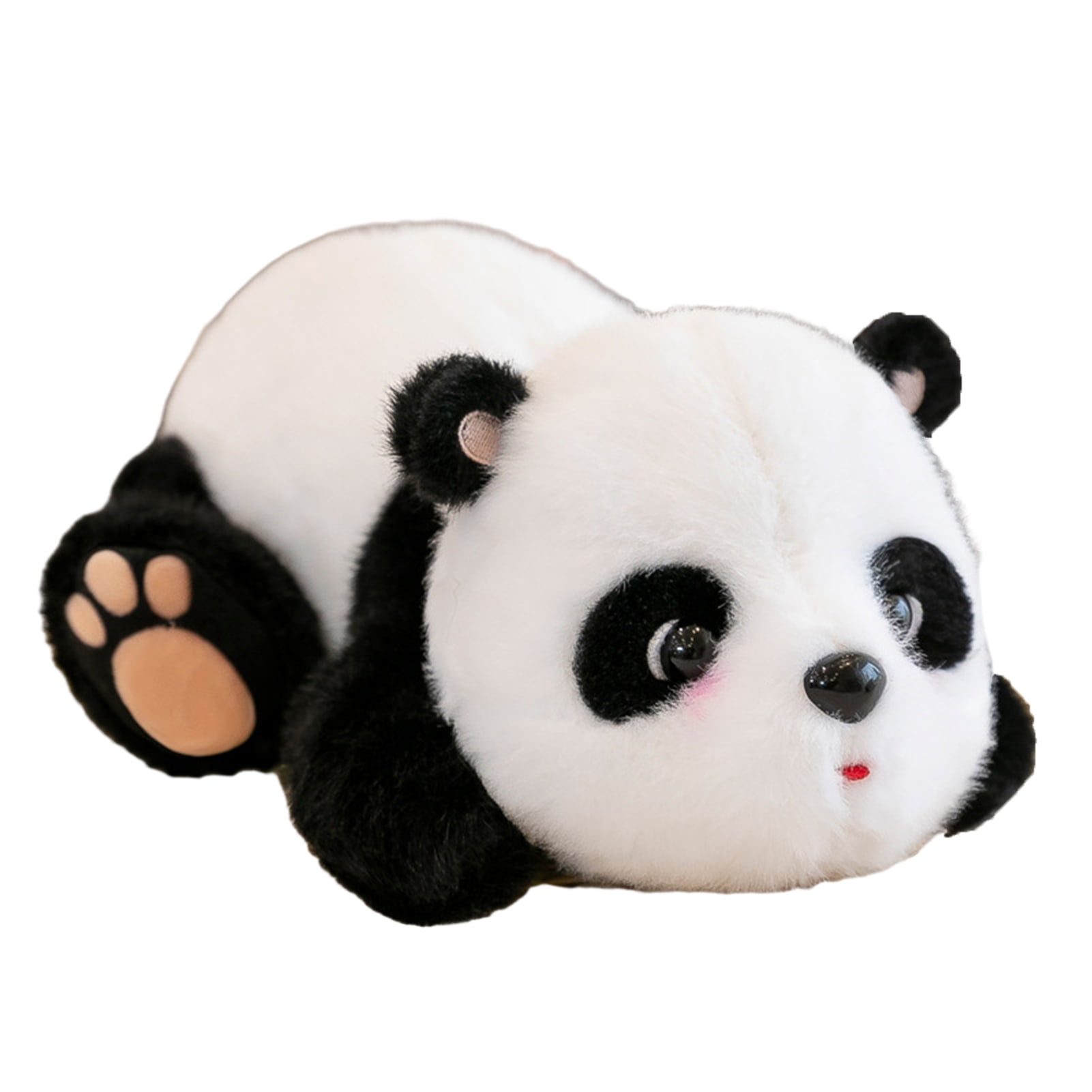 Kripyery Chinese Panda Plush Toy 3D Eyes Sitting/Lying Panda Plushies ...