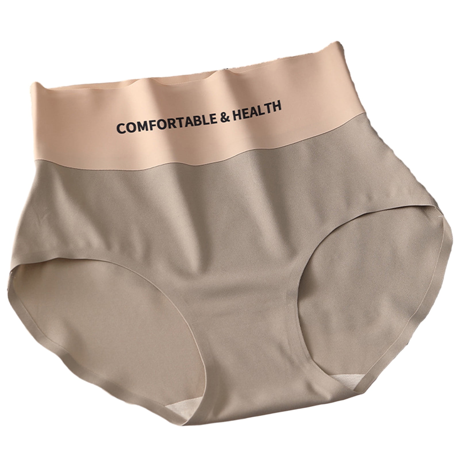 Kripyery Elastic Contrast Color Women Underpants - High Waist Seamless ...