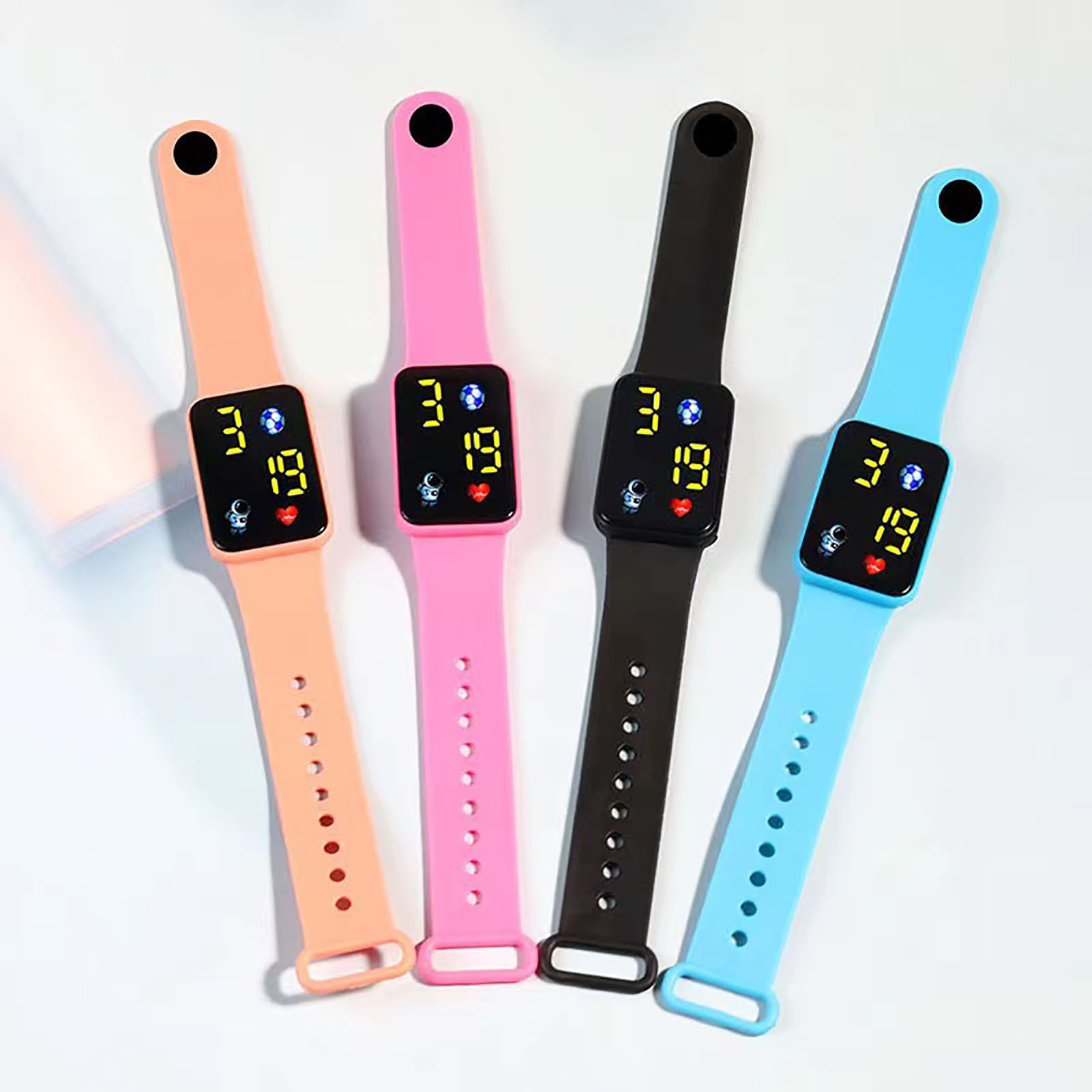 Kripyery Electronic Watch Spaceman Touchscreen LED Display Soft ...