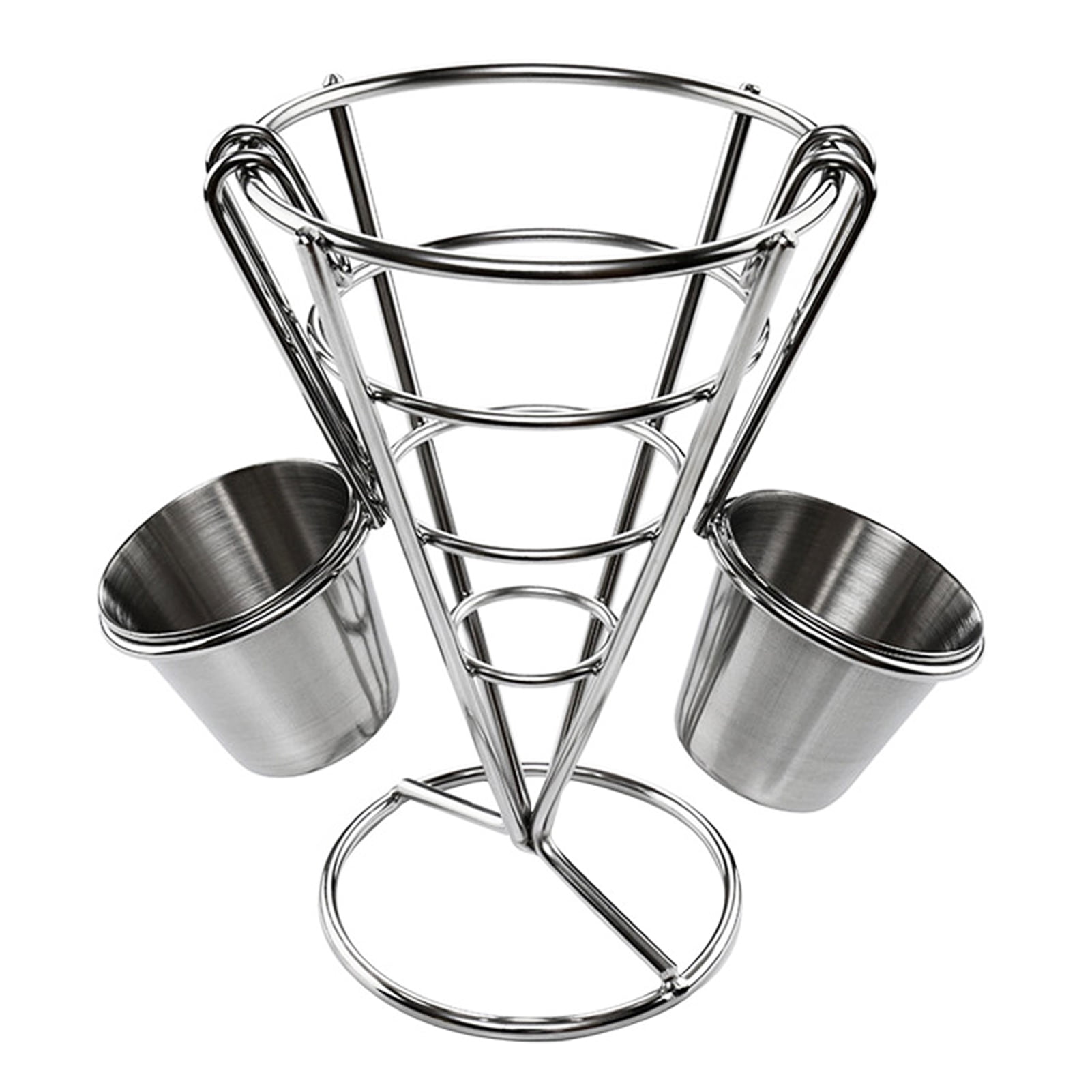 Kripyery French Fries Stand Durable Metal Chip Rust-proof Hollow Out ...