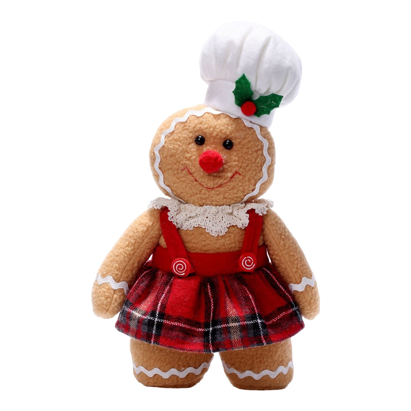 Kripyery Gingerbread Man Doll Soft Plush Holiday Throw Pillow Home ...
