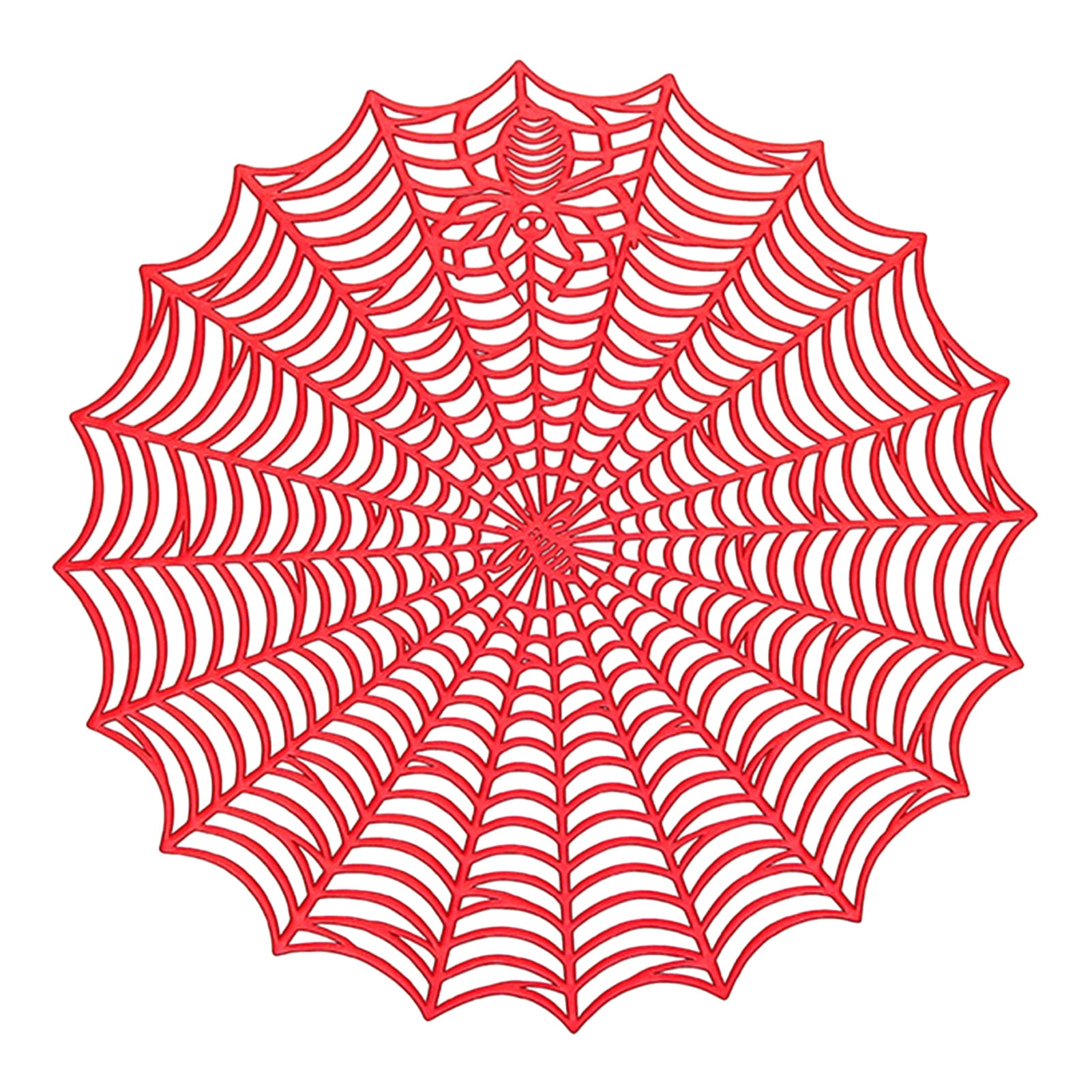 Kripyery Halloween Table Place Mat Creative Plastic Spider Web Place ...