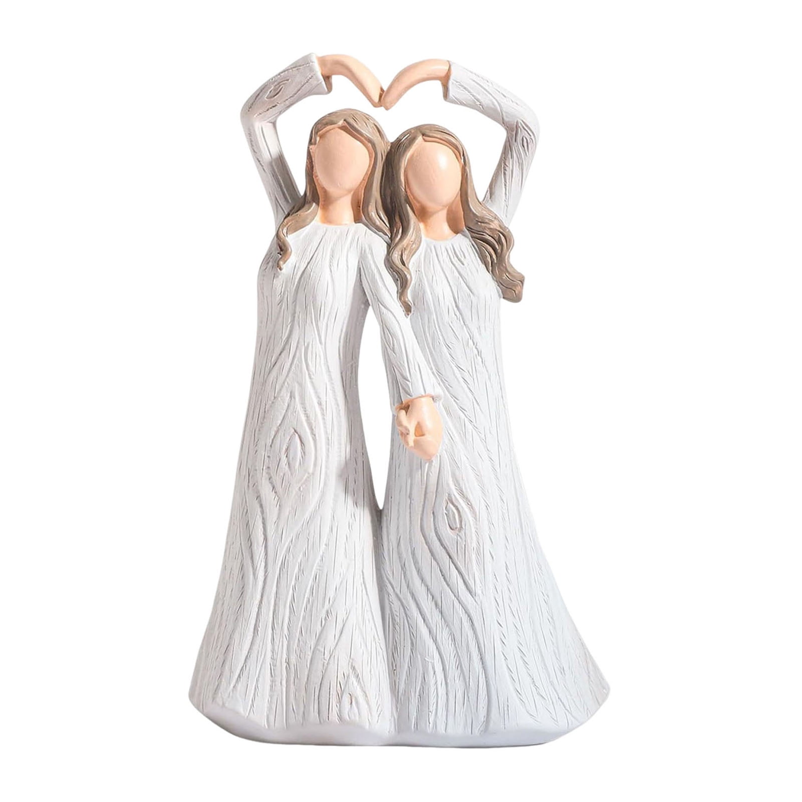 Kripyery Hand-painted Sister Figurine Best Friends Resin Statue ...