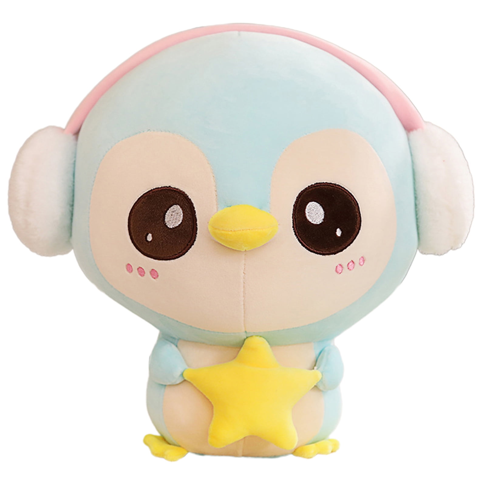 Kripyery Penguin Plush Doll Wearing Earphones 3D Look Lovely Plushies ...