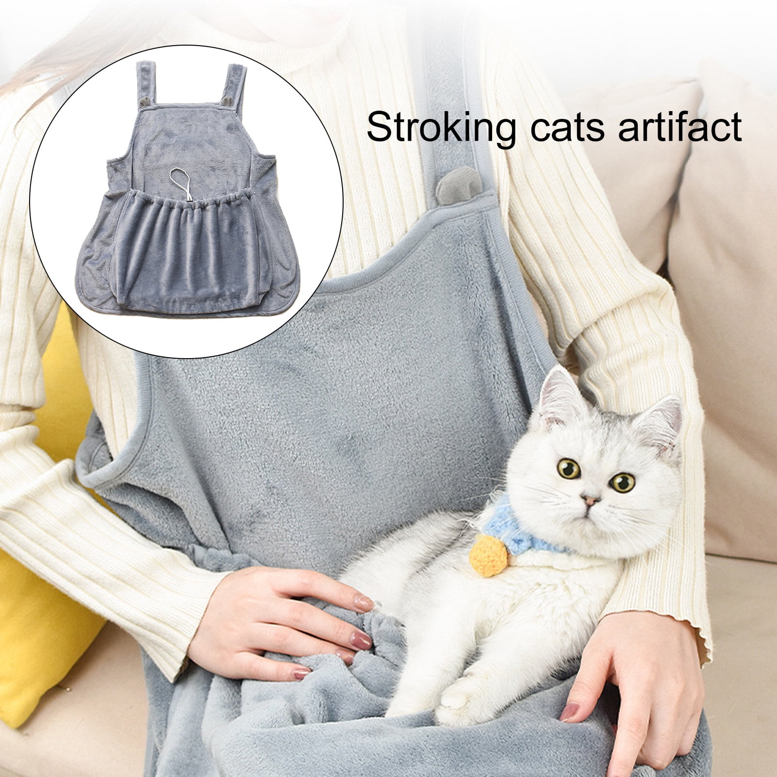 Kripyery Pet Carrier Apron Retractable Opening Buckle Strong Load ...