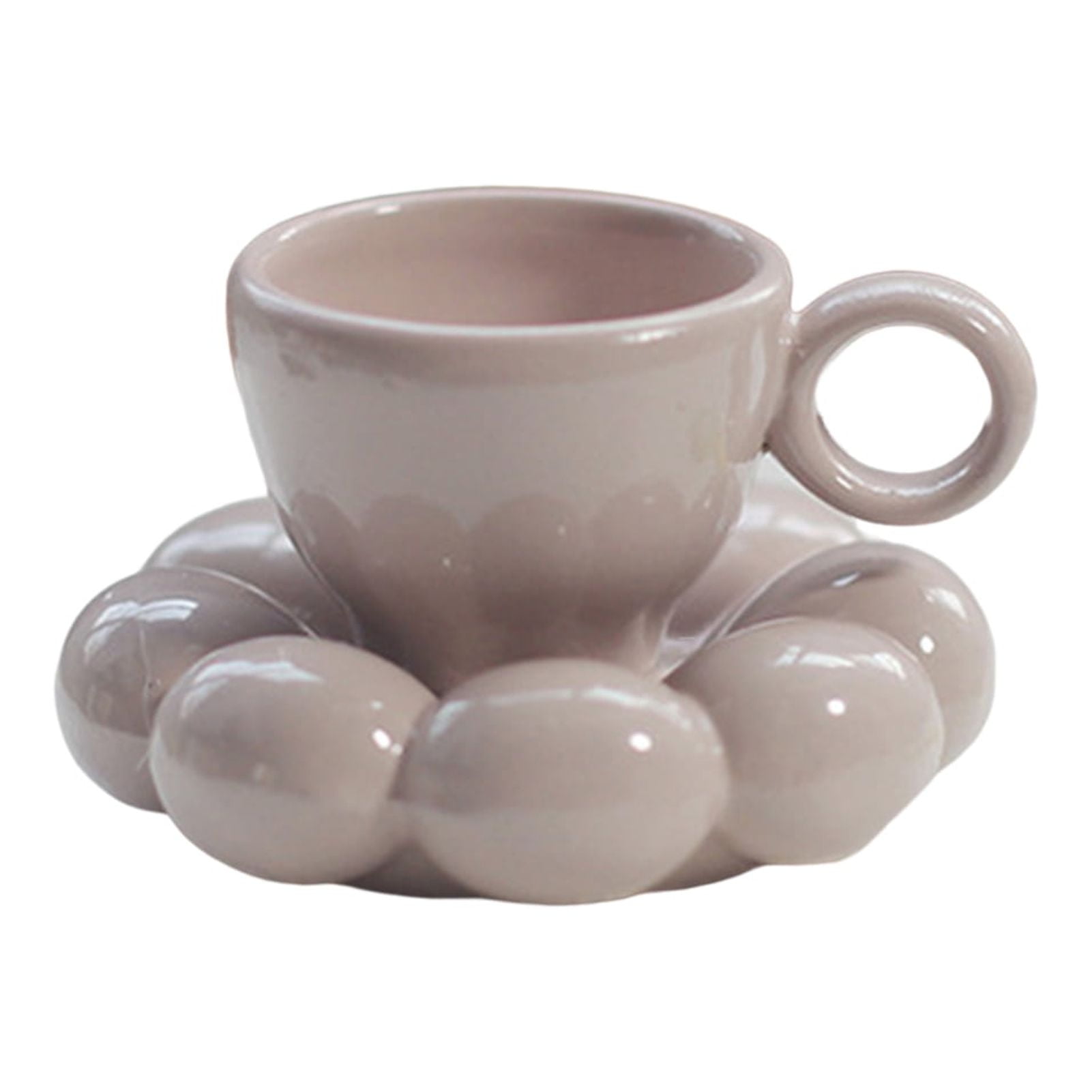 Kripyery Realistic Alloy Miniature Tea Cup - Dollhouse Cup: 3D Shape ...