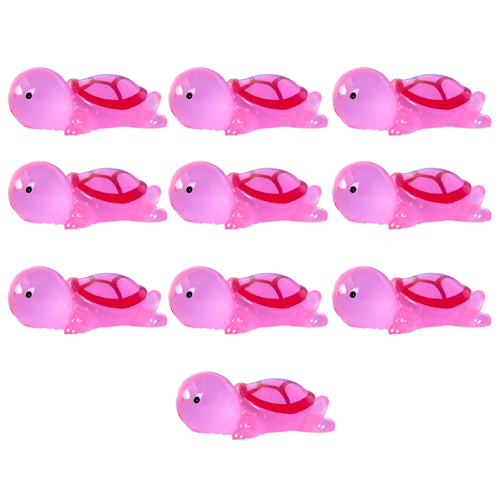 Kripyery Realistic Luminous Turtle Ornament - 10Pcs Resin Turtle Statue ...