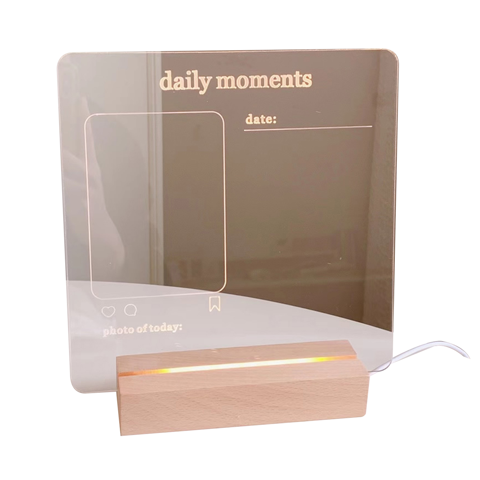 Kripyery Rectangle LED Light Base with Acrylic Sheet - Easy to Use ...