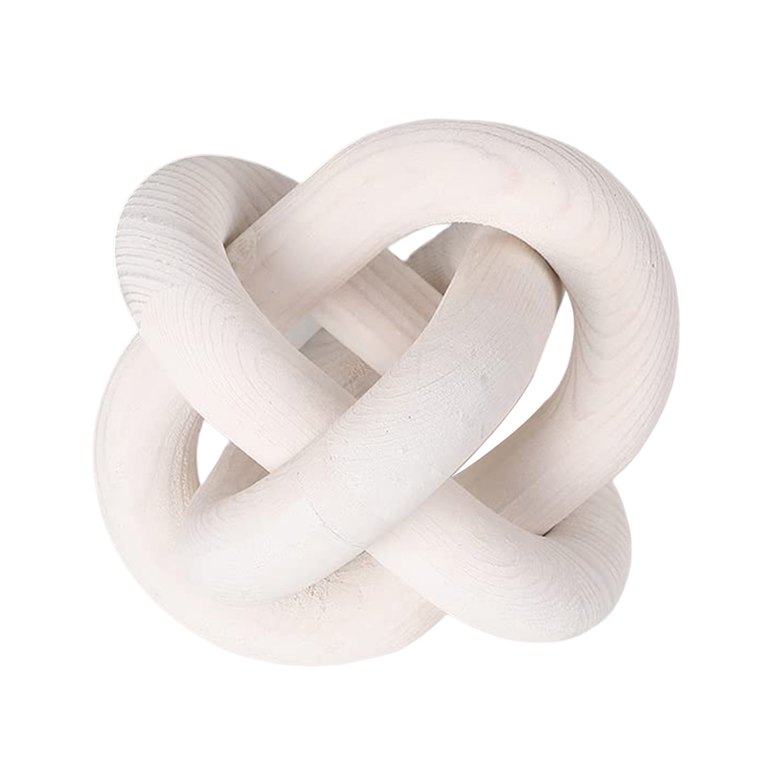 Kripyery Rustic Wood Chain Link Decor - 3-Link Hand Carved Wood Knot ...