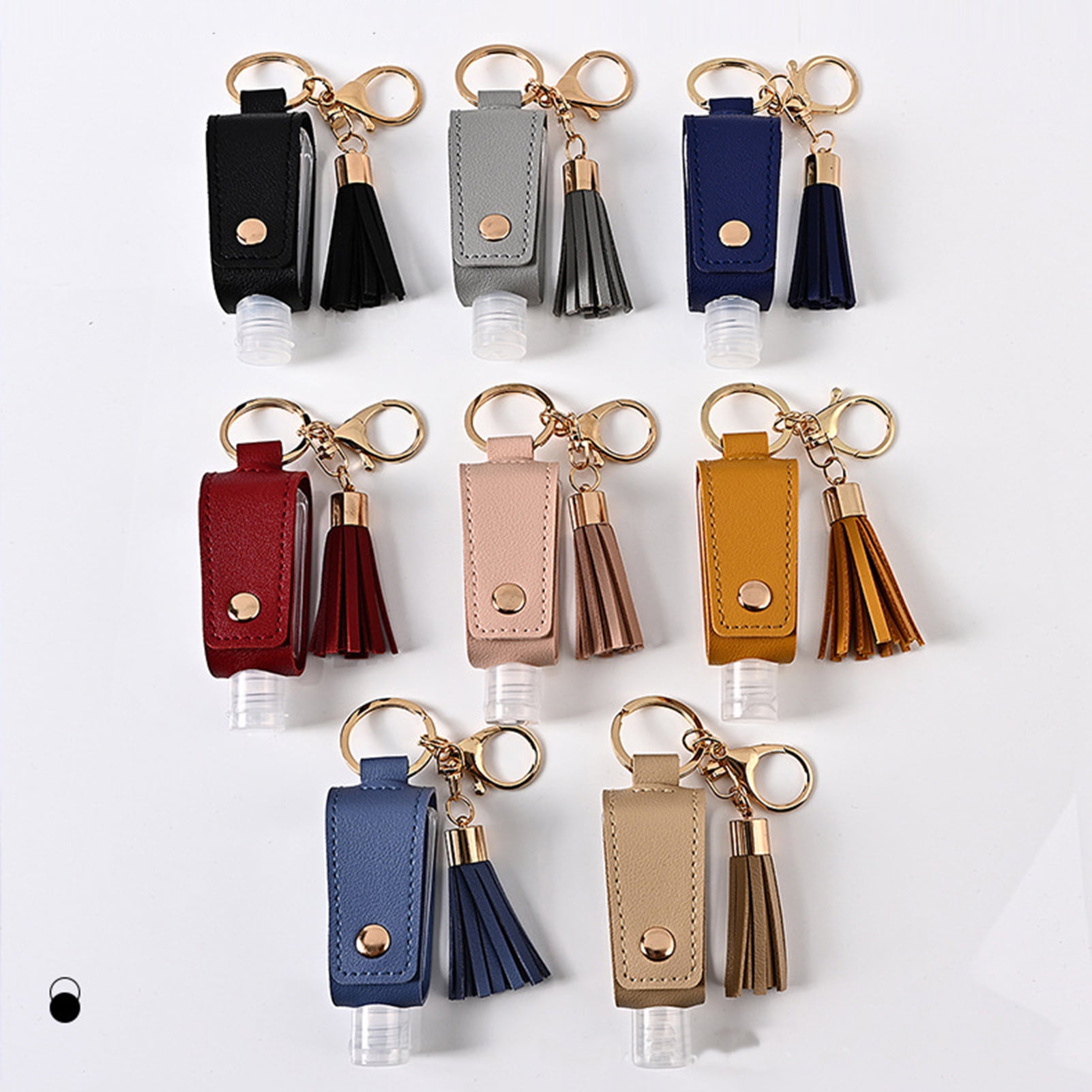 Kripyery Sanitizer Bottle Keychain Empty Reusable Bottle Stainless ...