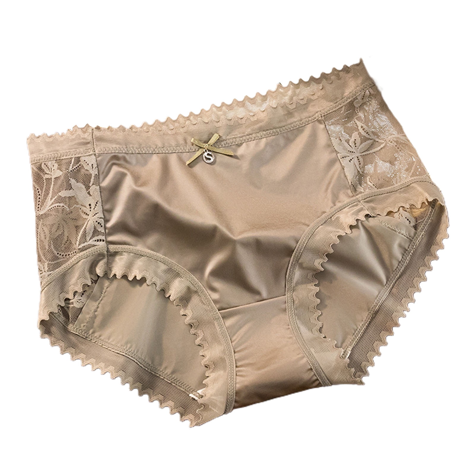 Kripyery Seamless Floral Lace Women Briefs - Soft Cooling Stretch Mid ...