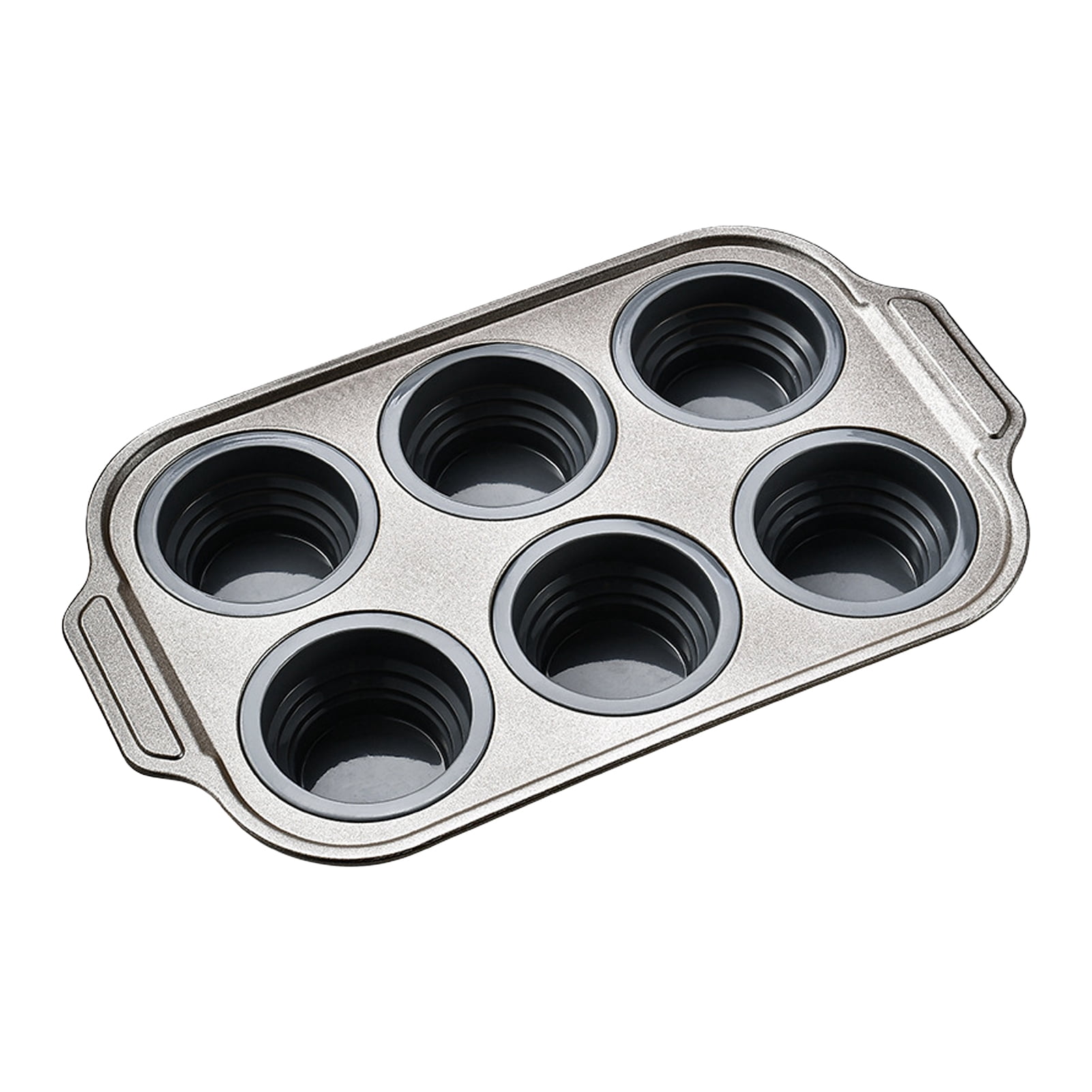 Kripyery Silicone Muffin Pan Nonstick Cake Mold with 6/12 Holes Easy ...