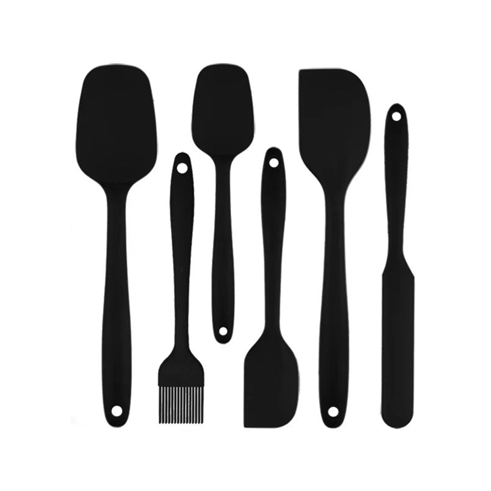 Kripyery Silicone Spatula Set of 6, Food Grade BPA-free Spatula for ...