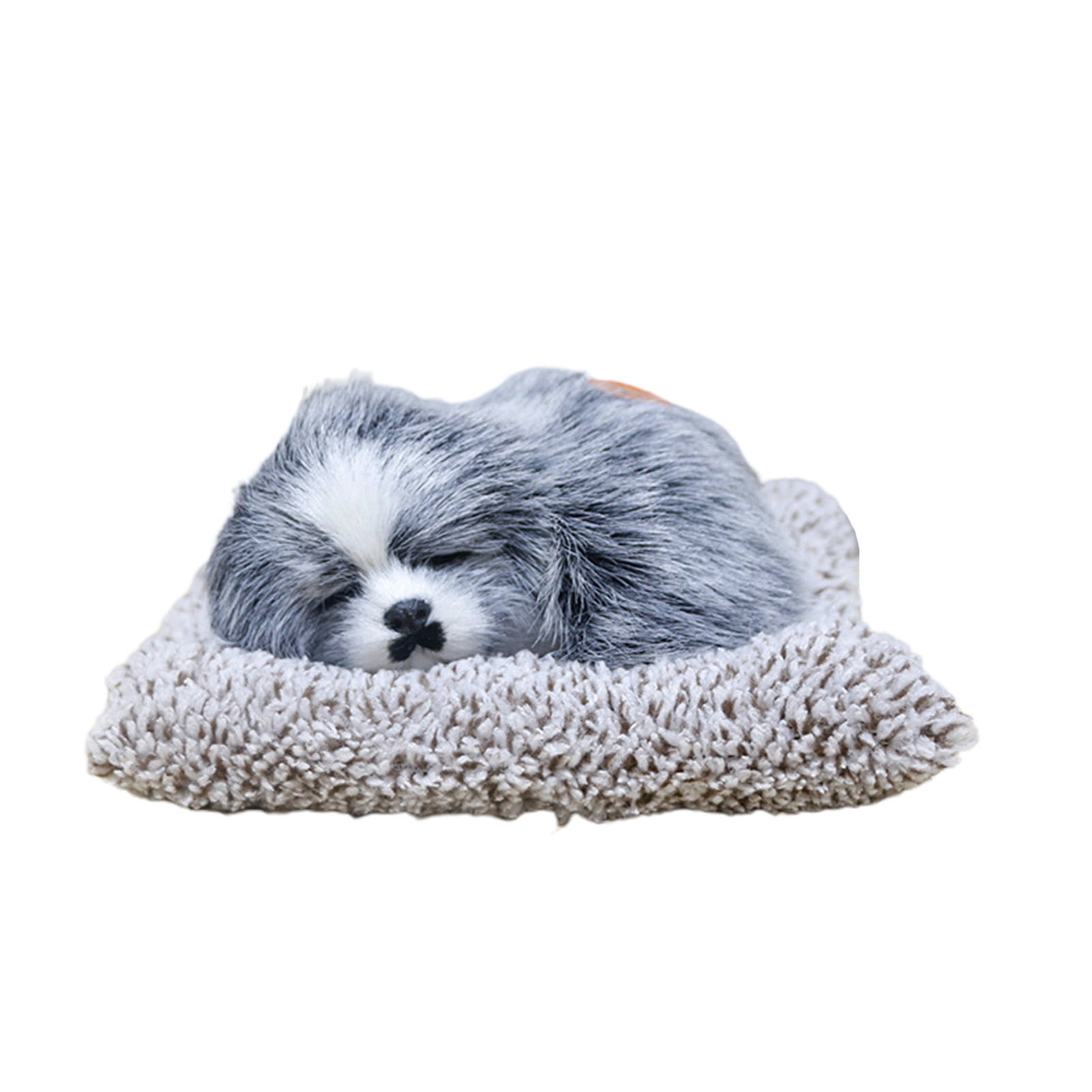 Kripyery Simulation Cat Dog Static Model Flannel Plush Toy Fluff Hair ...