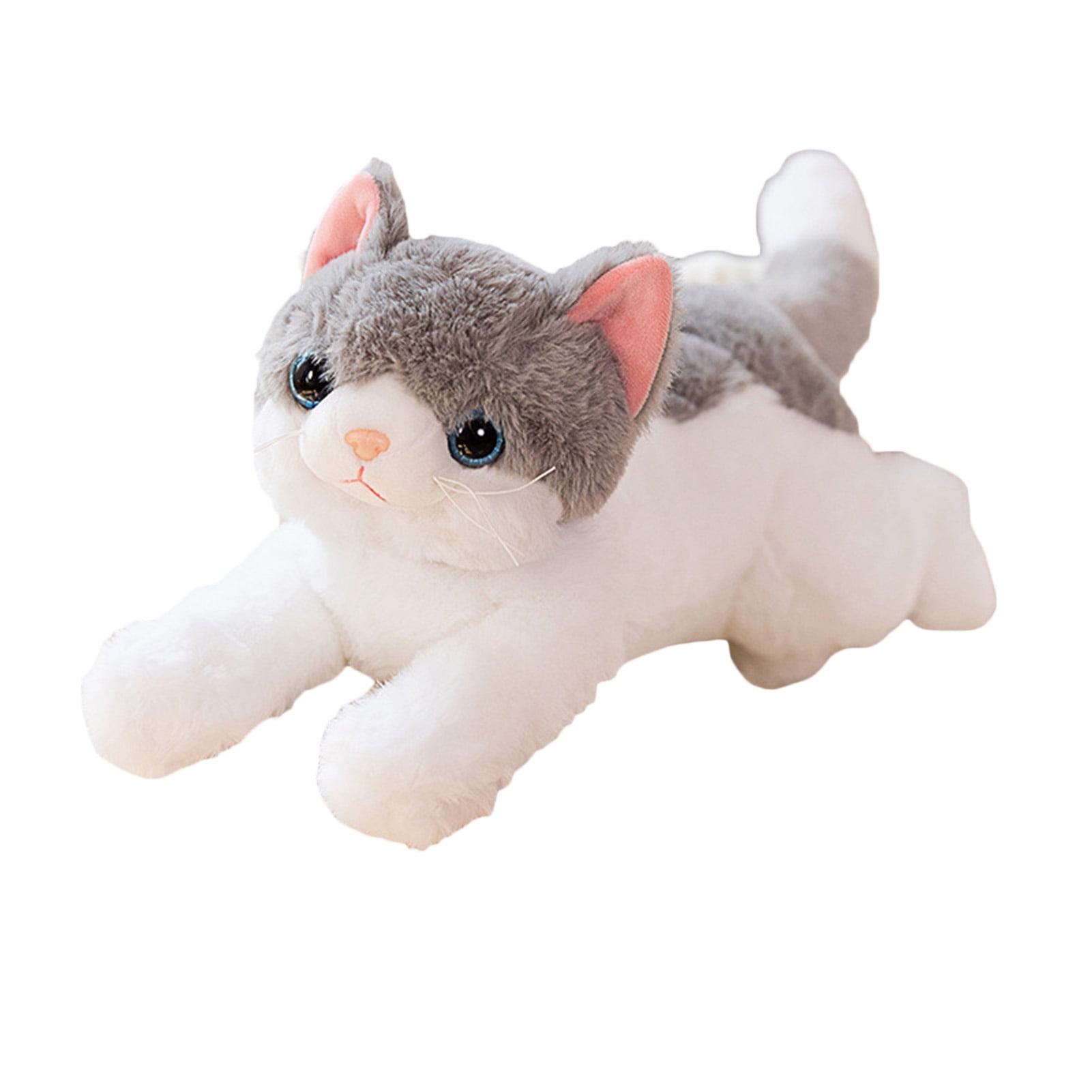 Kripyery Simulation Cat Plush Toy, 3D Eyes, Soft Elastic Material ...