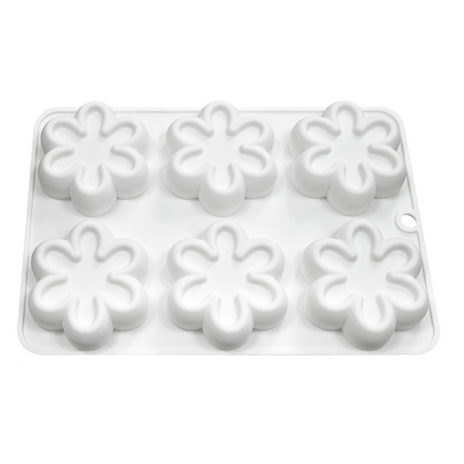 Kripyery Six Petal Flower Shaped Silicone Mold Easy Release Non-Stick ...