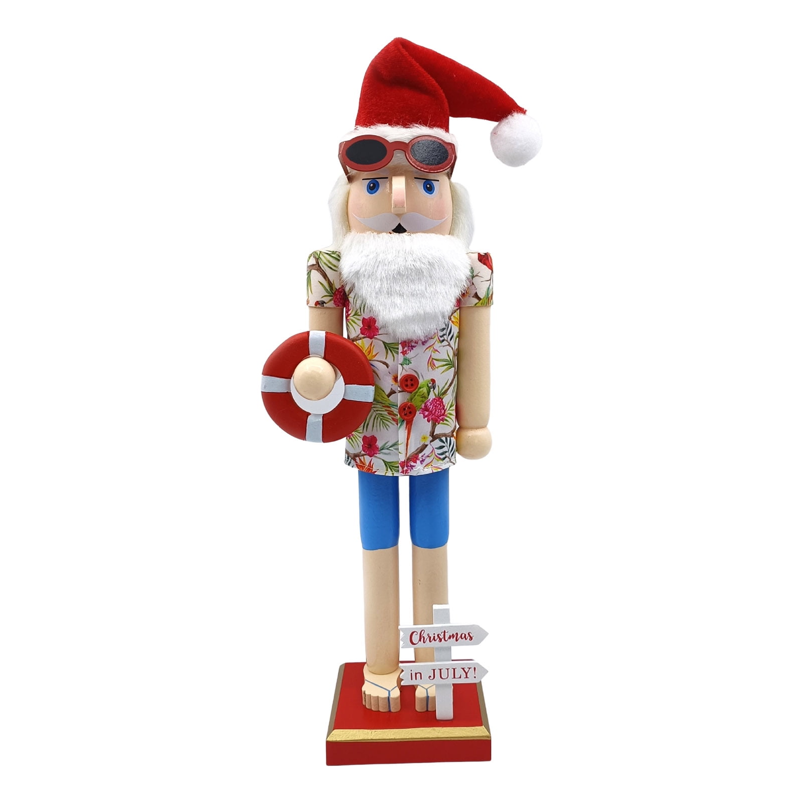 Kripyery Summer Santa Nutcracker Traditional Hawaiian Themed Beach ...