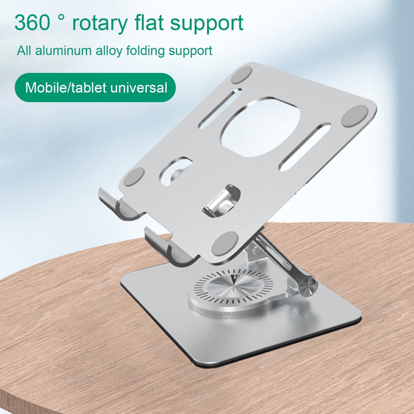 Kripyery Tablet Stand Universal Foldable 360 Degree Rotating Height ...