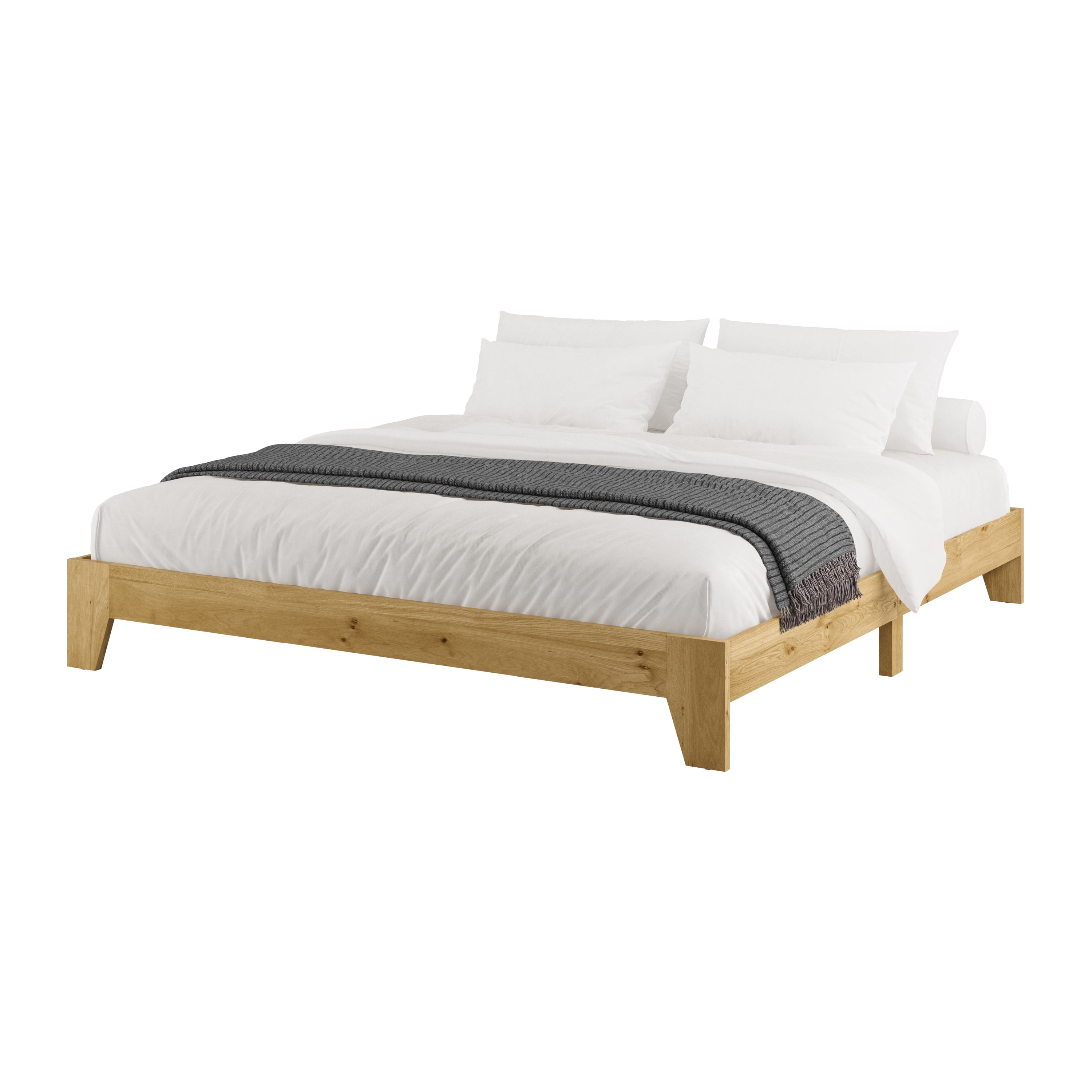 Kris & Ally Sakura King Durable Engineered Wood Minimalist Platform Bed ...