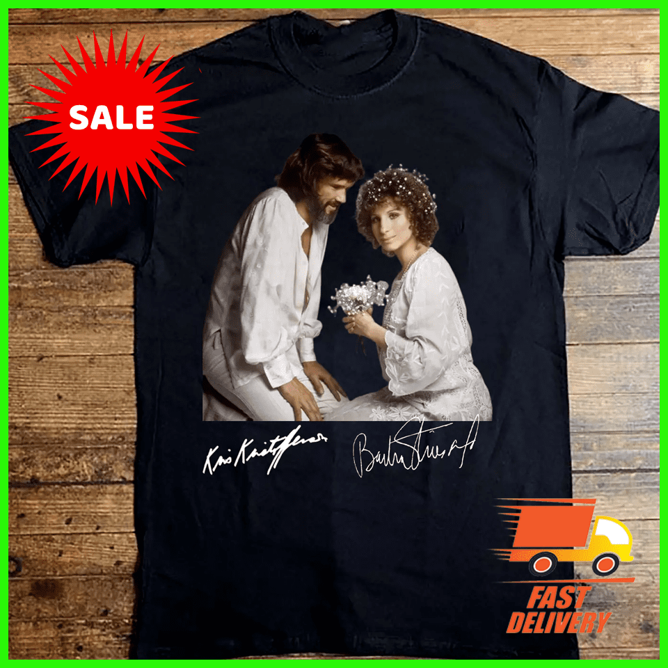 Kris Kristofferson And Barbra Streisand Signature T-shirt - Walmart.com
