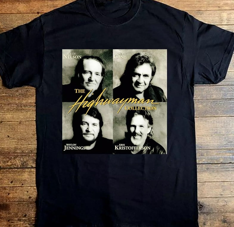 Kris Kristofferson Highwaymen Band Member Black All Size Shirt ...
