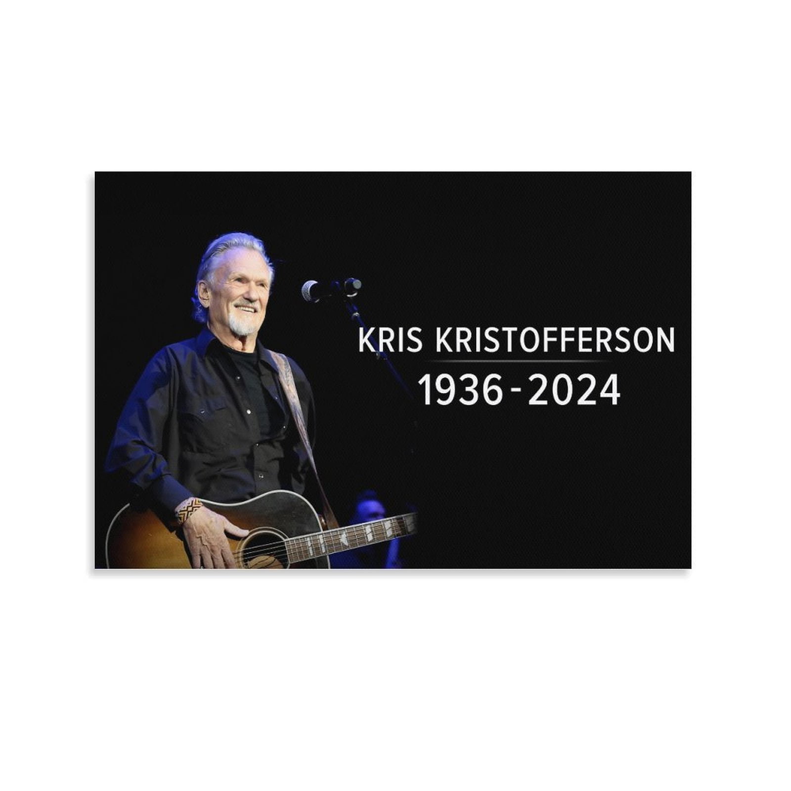 Kris Kristofferson Poster (14) Canvas Poster Wall Art Picture Prints ...