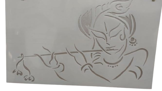 Krishna Design Wall Stencil 18x24 inch Religious Art Template - Walmart.com