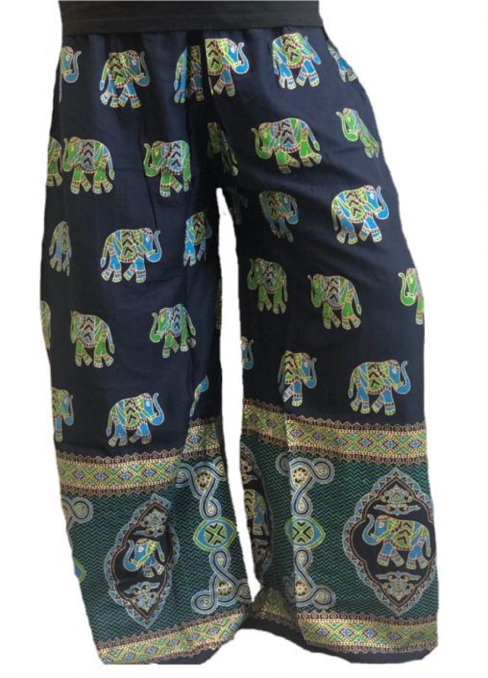 Krishna Palazzo Pants light navy blue 40" length (PPNE) - Walmart.com