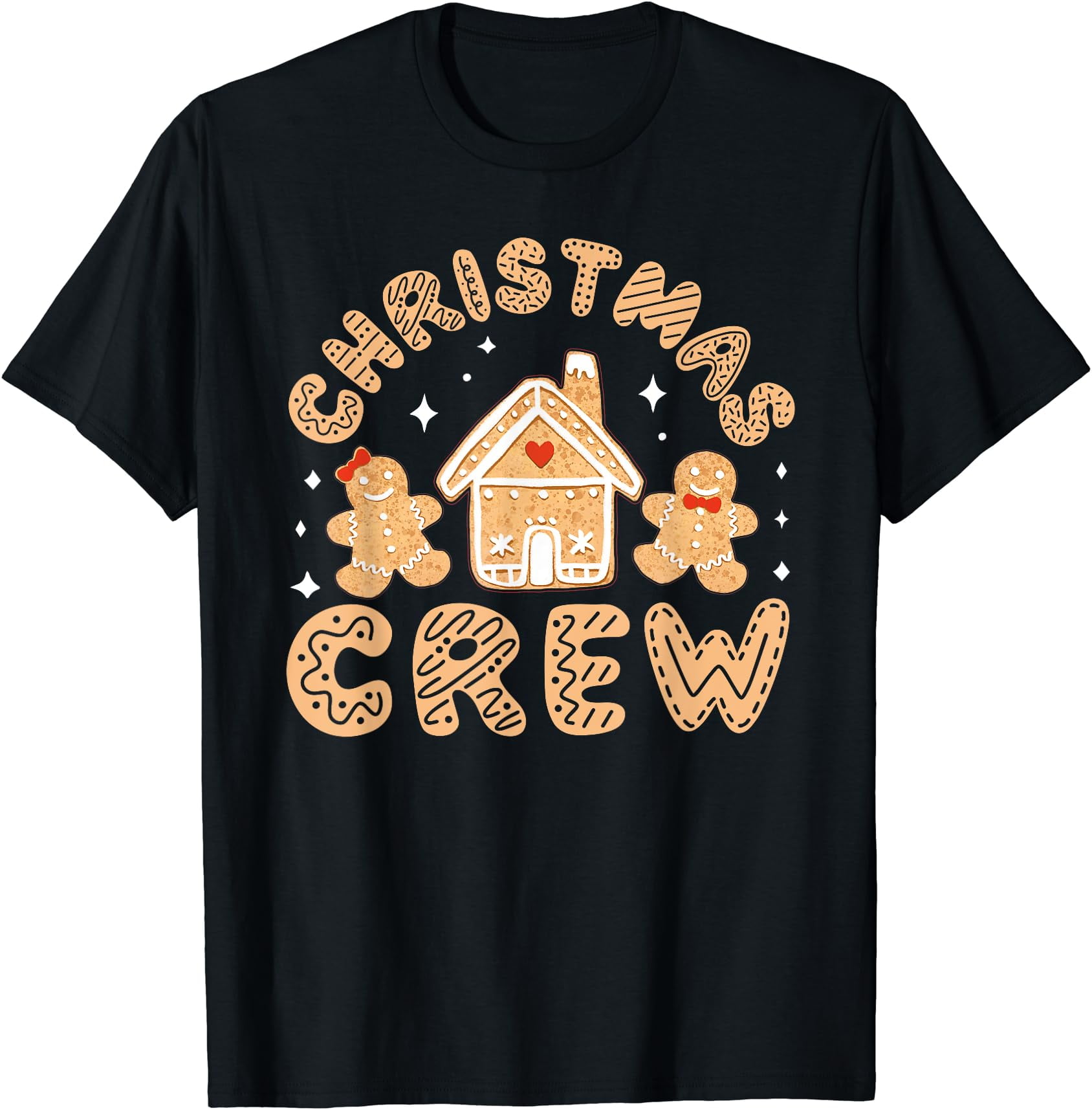 Krismast Crew Gingerbread Man T-Shirt - Walmart.com