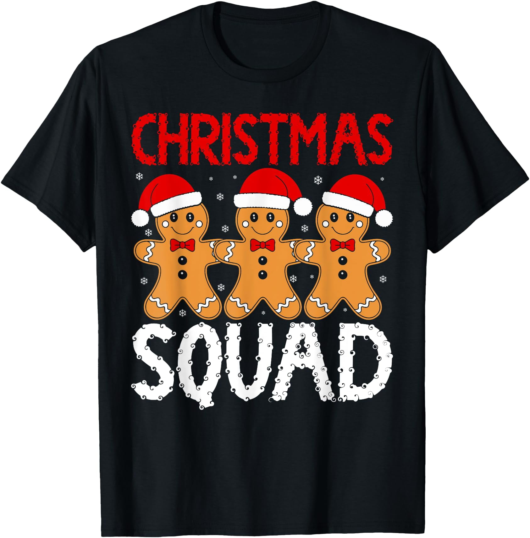 Krismast Squad Gingerbread Family Krismast T-Shirt - Walmart.com