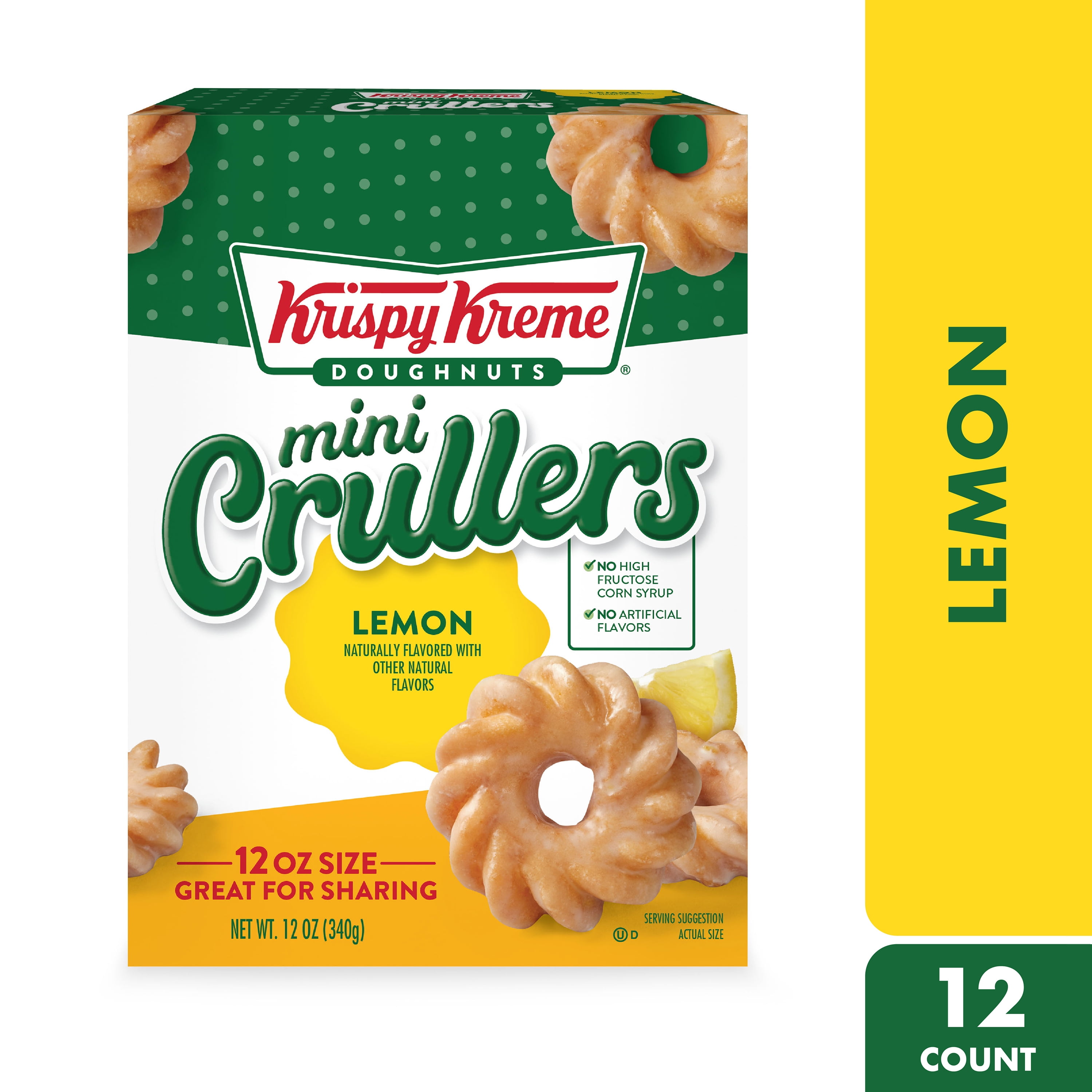 Krispy Kreme Lemon Crullers 12 oz - Walmart.com