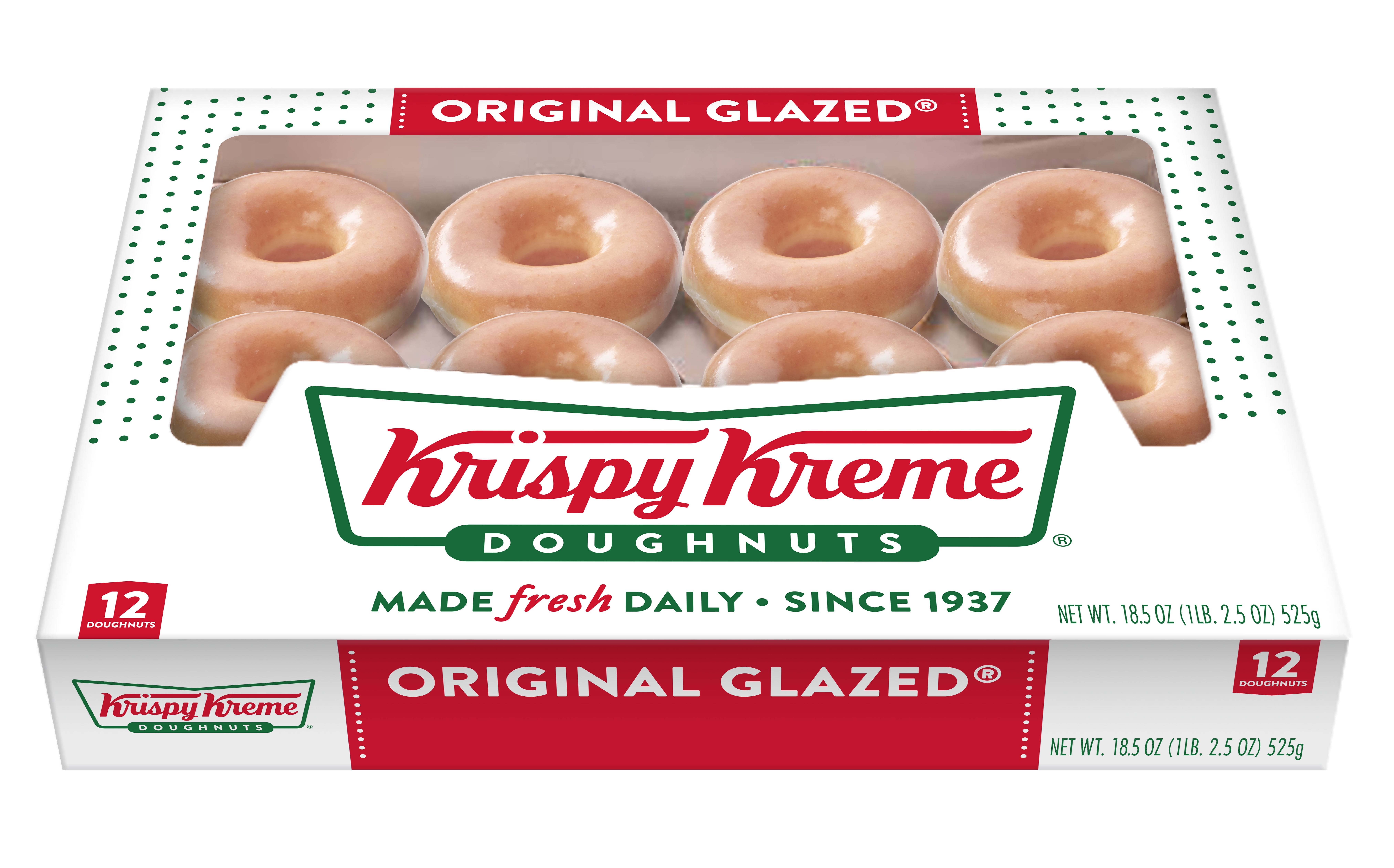Krispy Kreme Original Glazed Doughnuts, 18.5 oz, 12 Count - Walmart.com