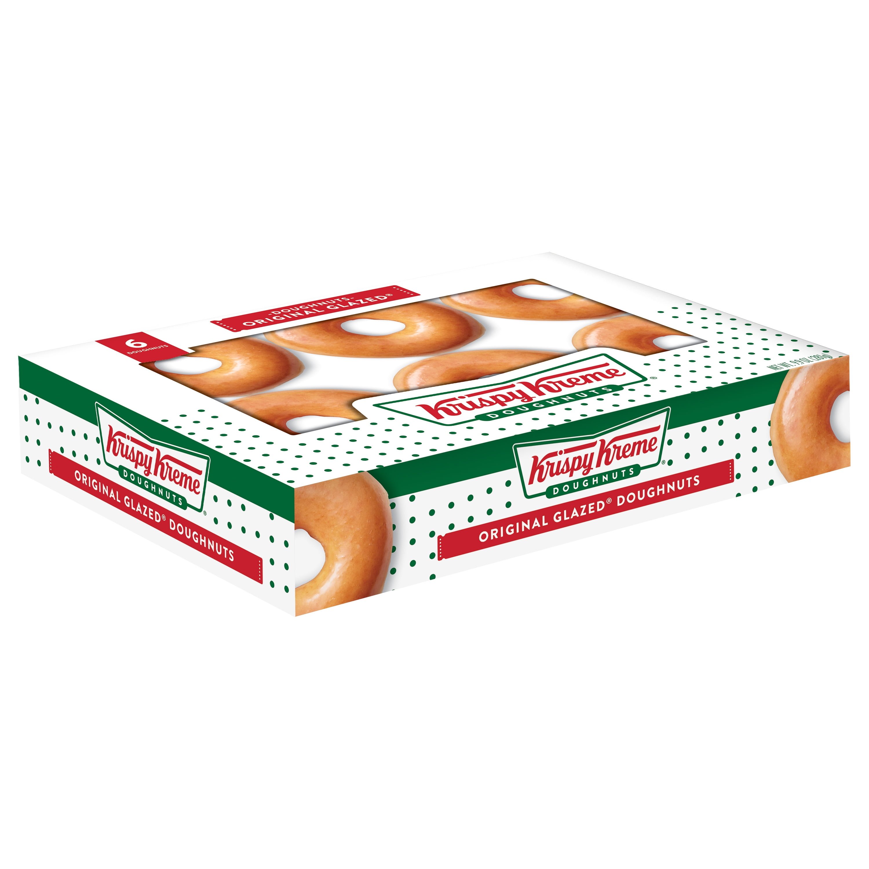 Krispy Kreme Original Glazed Doughnuts, 9.9 oz, 6 Count - Walmart.com